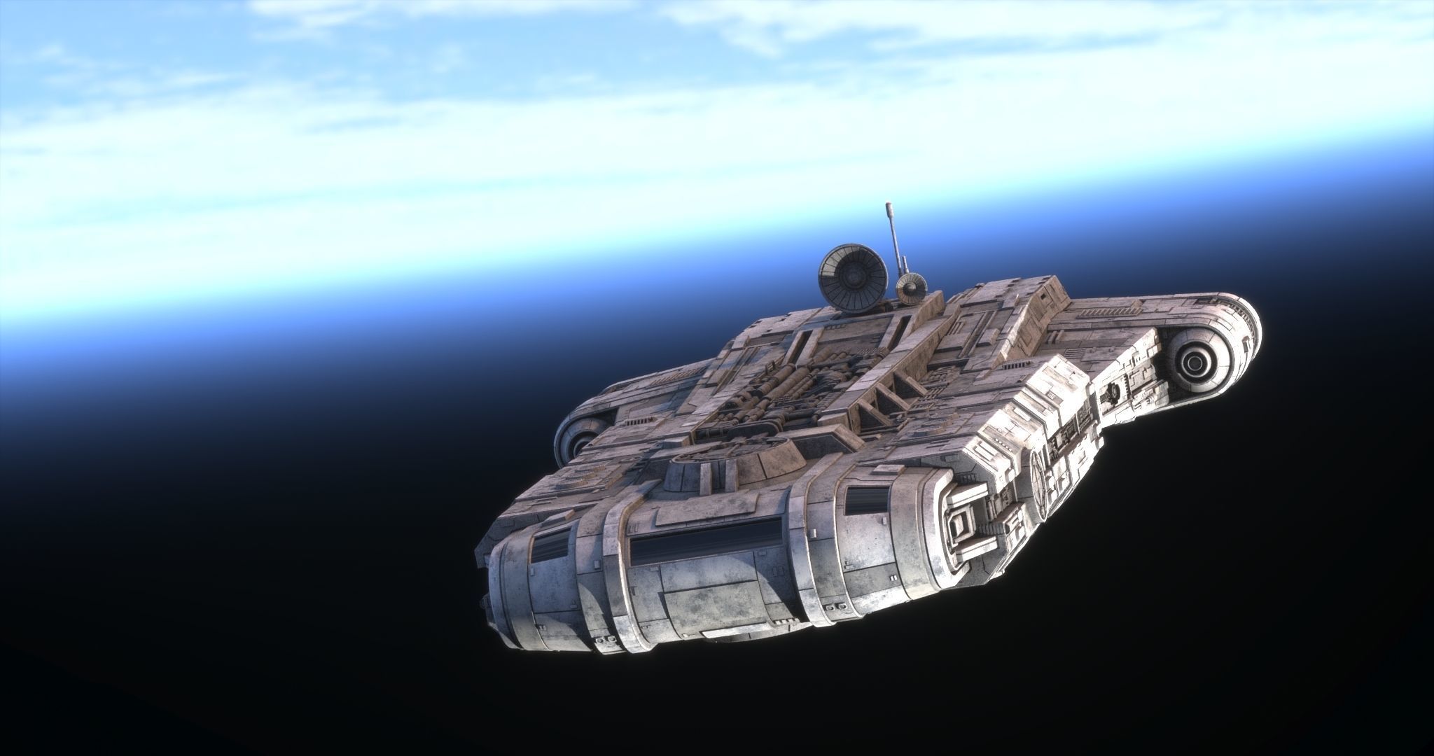 Roken rebel ship - Star Wars Kenobi 3D model rigged | CGTrader