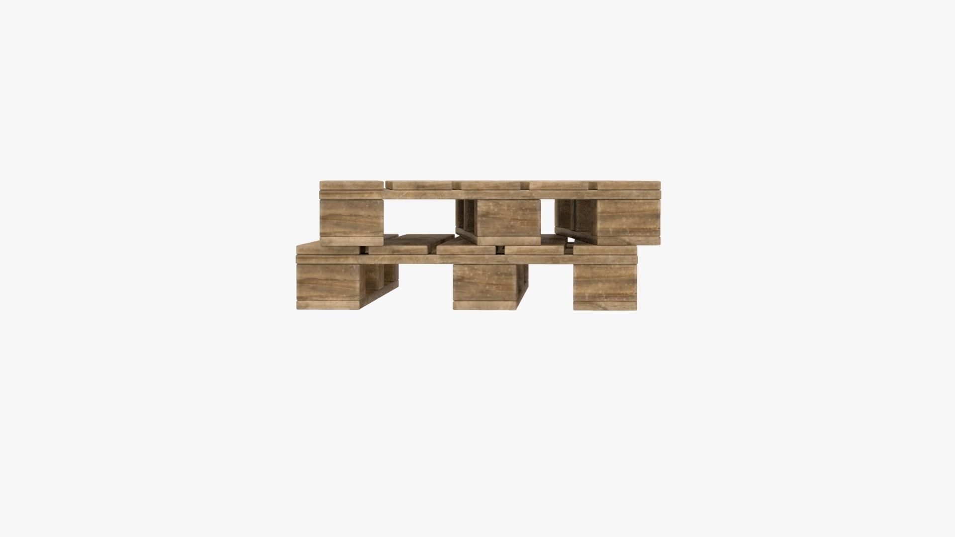 3D model 4K textures Shelves Pallet Rack Low-poly VR / AR / low-poly ...