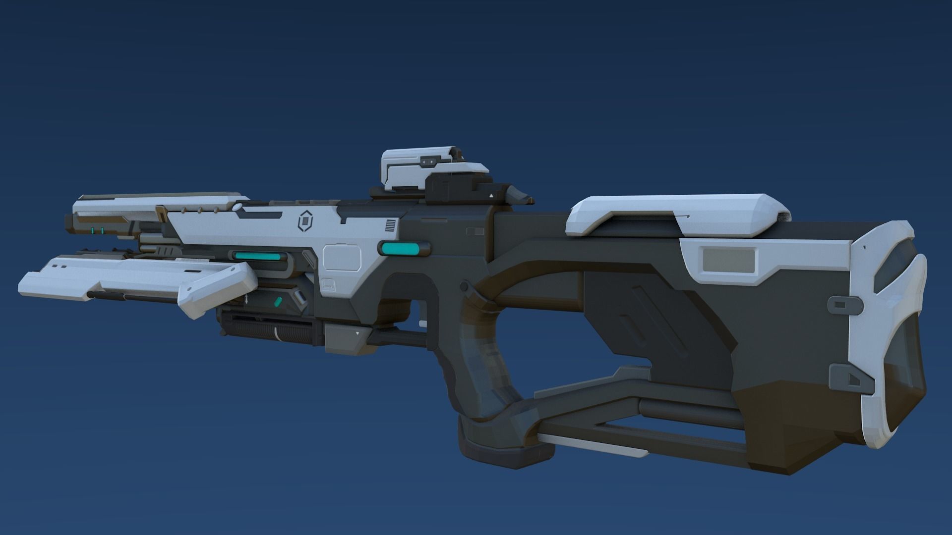 3D model Plasma Assault Rifle VR / AR / low-poly | CGTrader