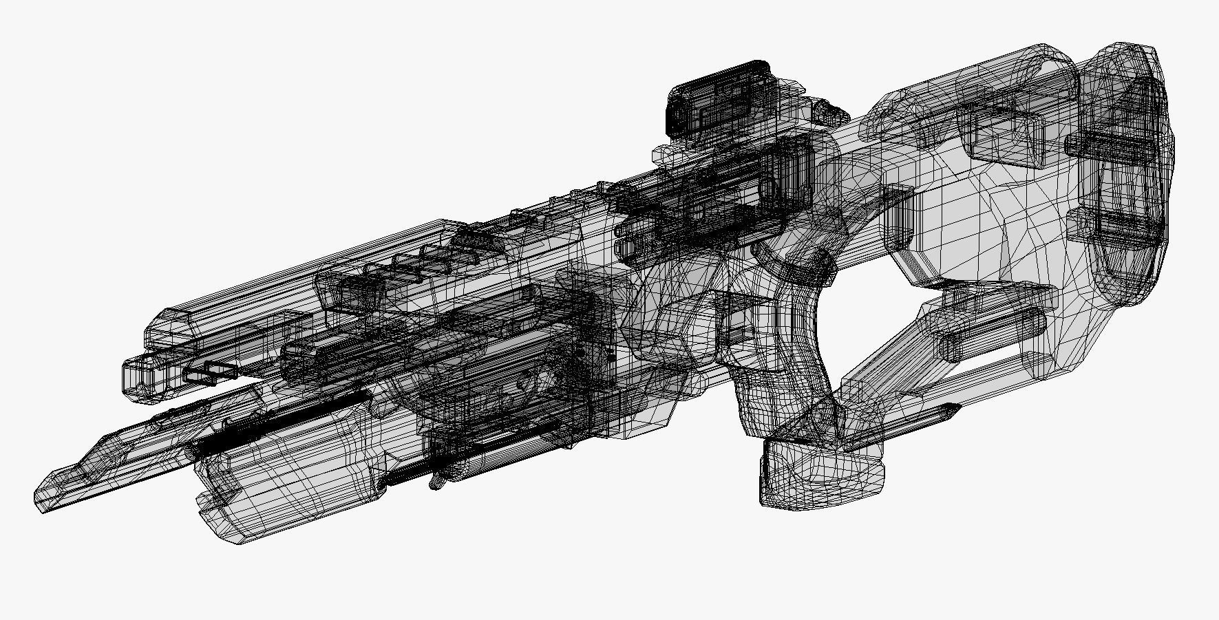 3D model Plasma Assault Rifle VR / AR / low-poly | CGTrader