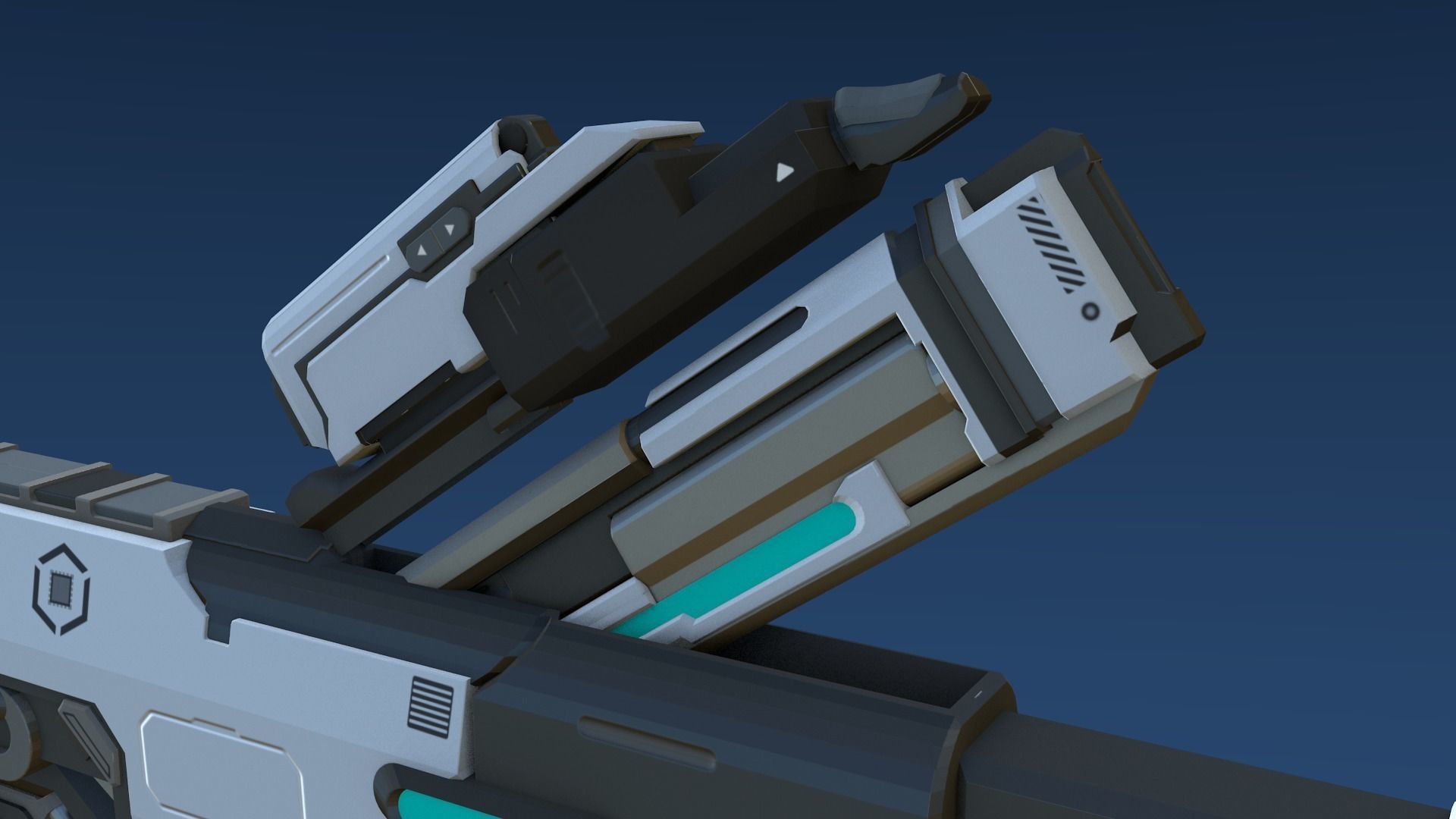 3D model Plasma Assault Rifle VR / AR / low-poly | CGTrader