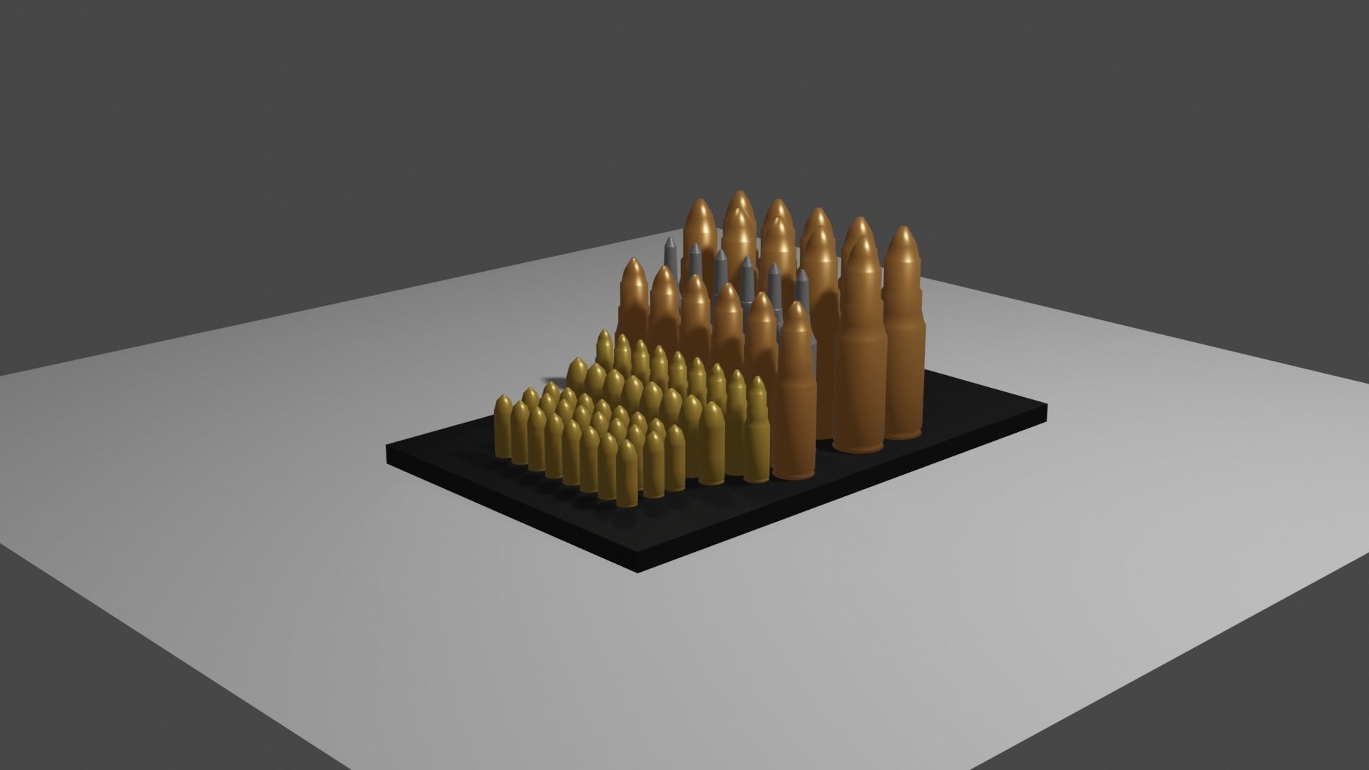 bullets lowpoly group of free VR / AR / low-poly 3D model | CGTrader
