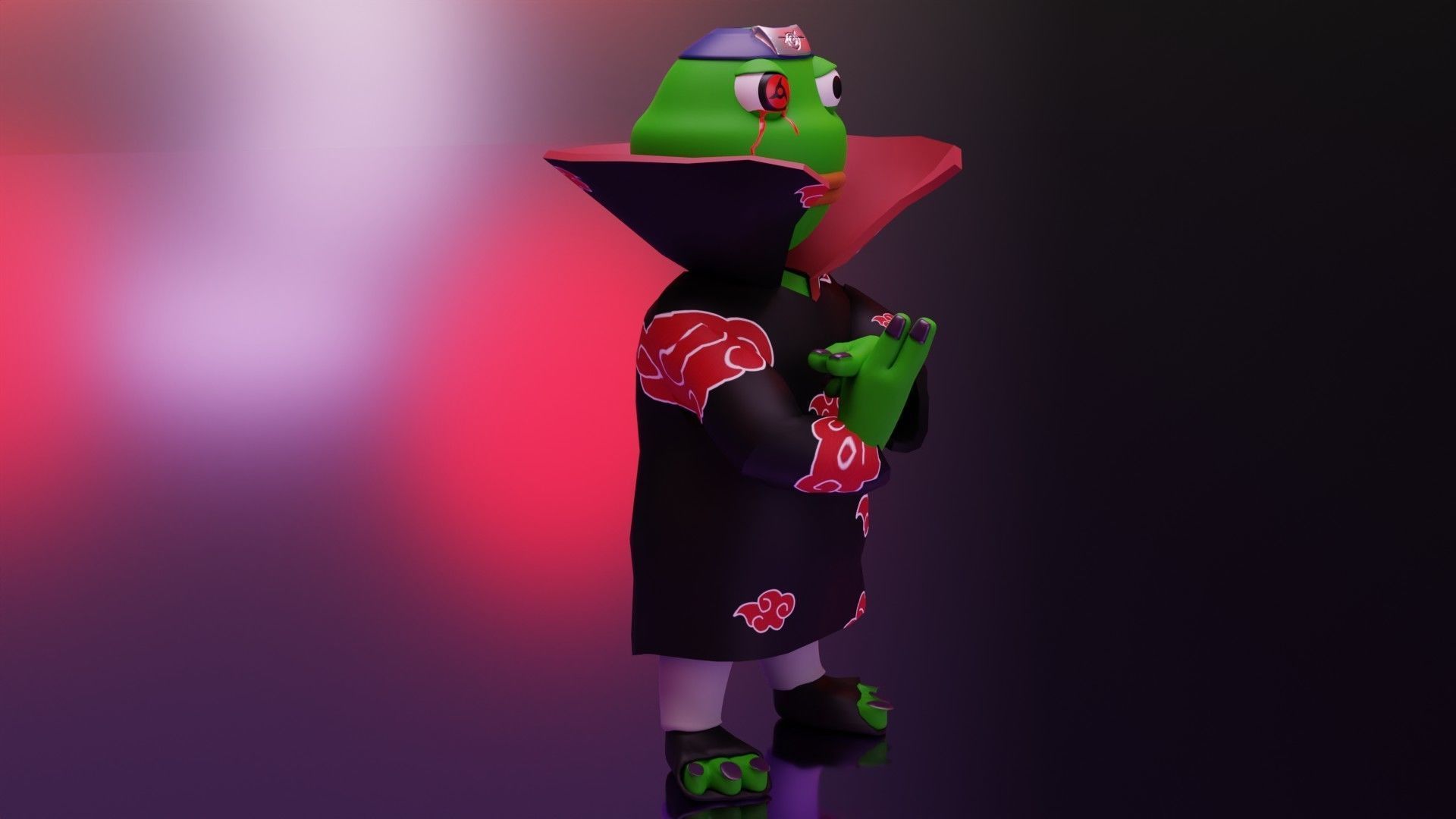 3D model Akatsuki Uchiha Pepe VR / AR / low-poly | CGTrader