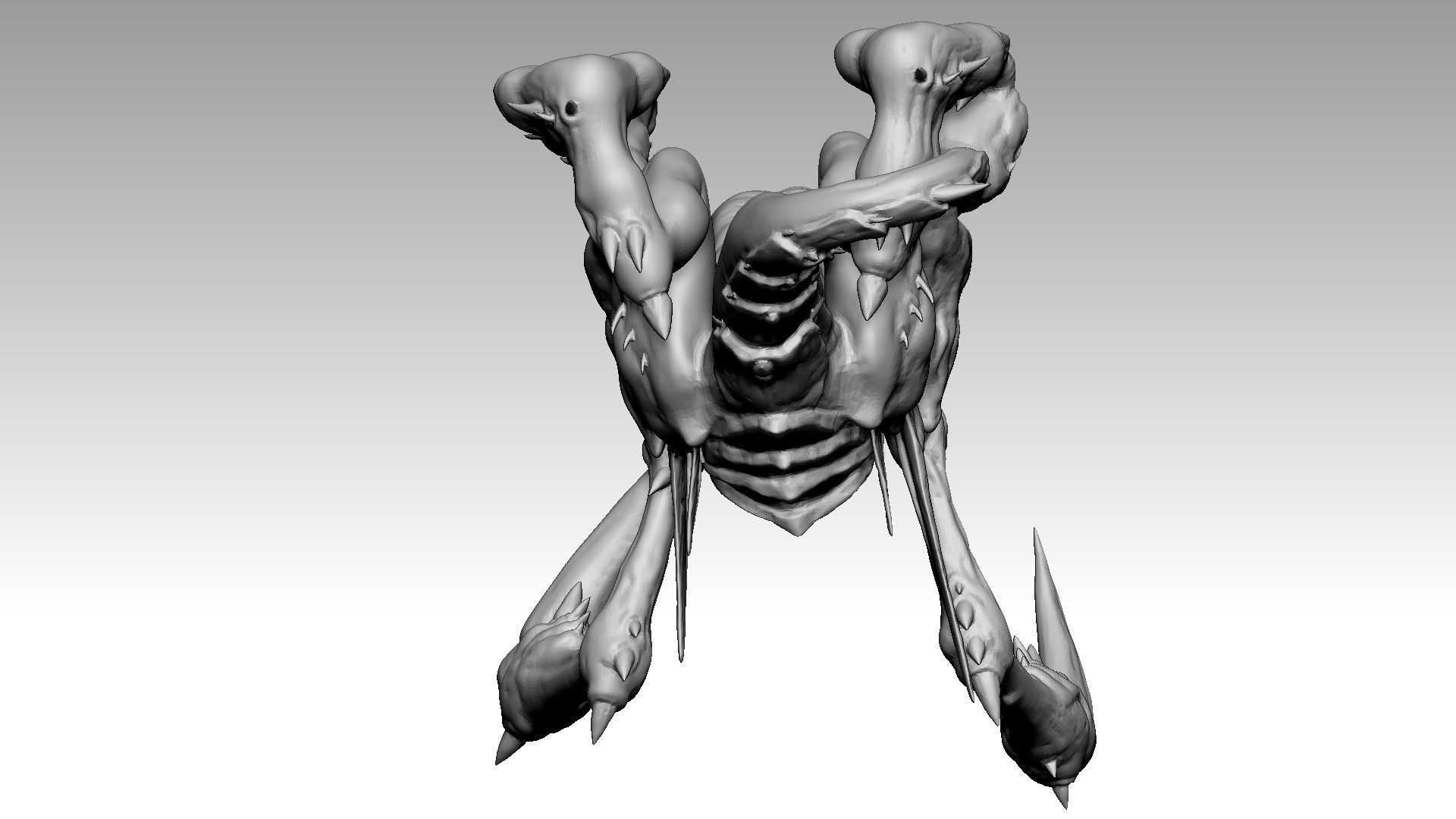 Zergling 3d print model humanoid creature with arms and legs 3D model ...