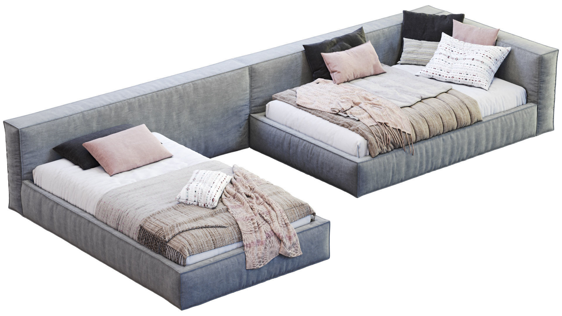 Boca Mini Bed 3D model | CGTrader