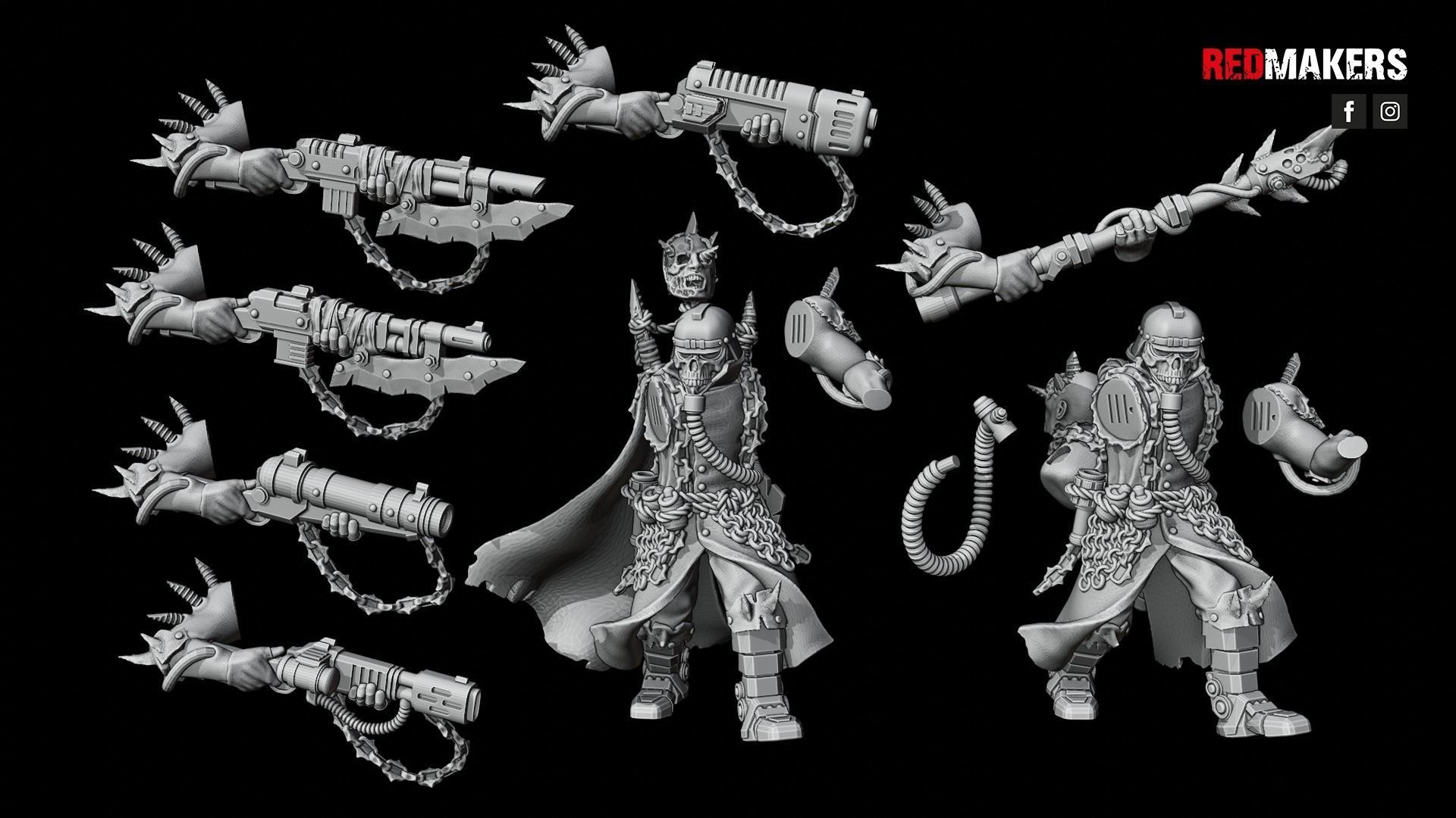 Renegade Death Division - Command Squad - Heretics 3D model 3D ...