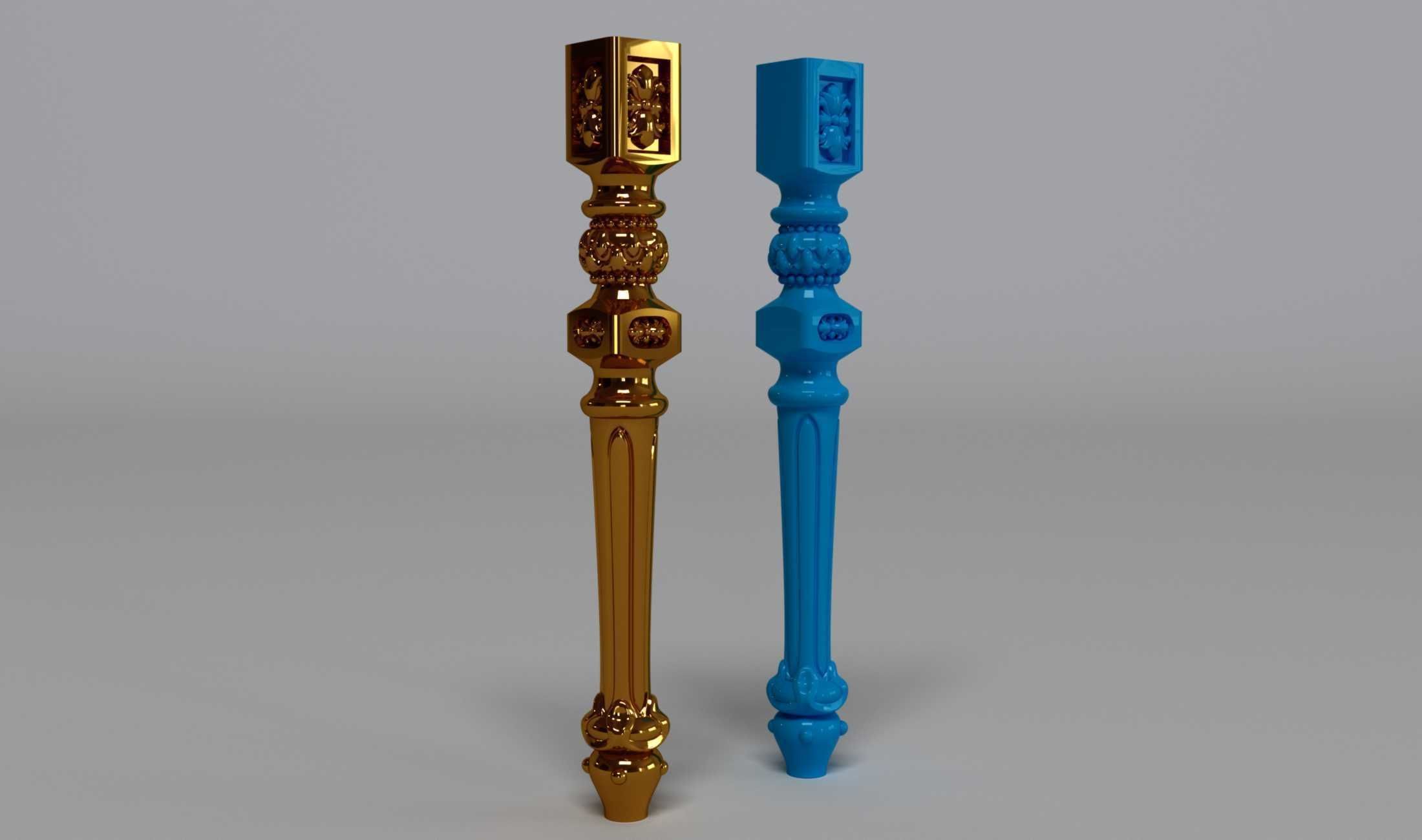 chair leg 3D model 3D printable | CGTrader