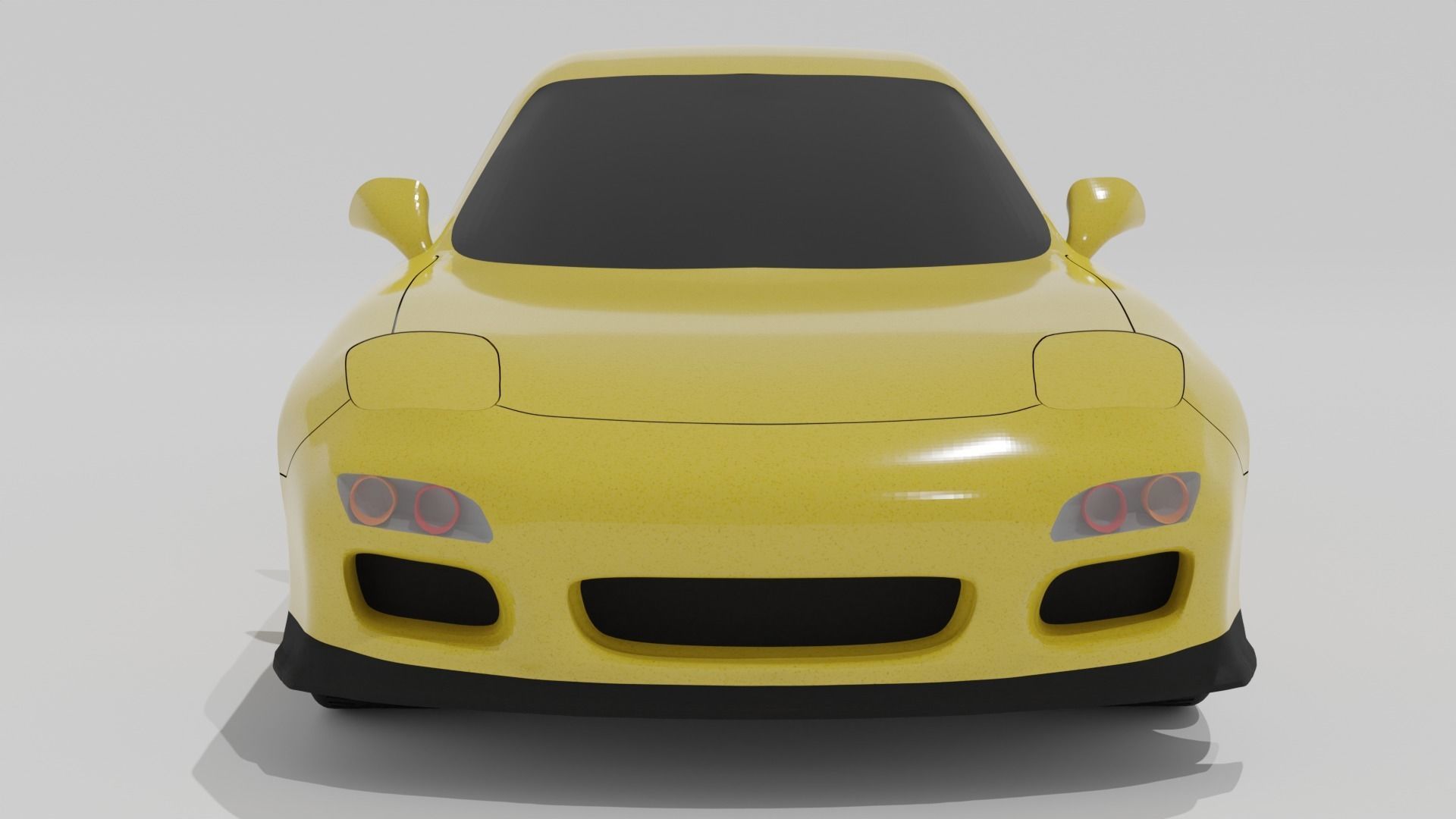 mazda rx7 3D model rigged | CGTrader