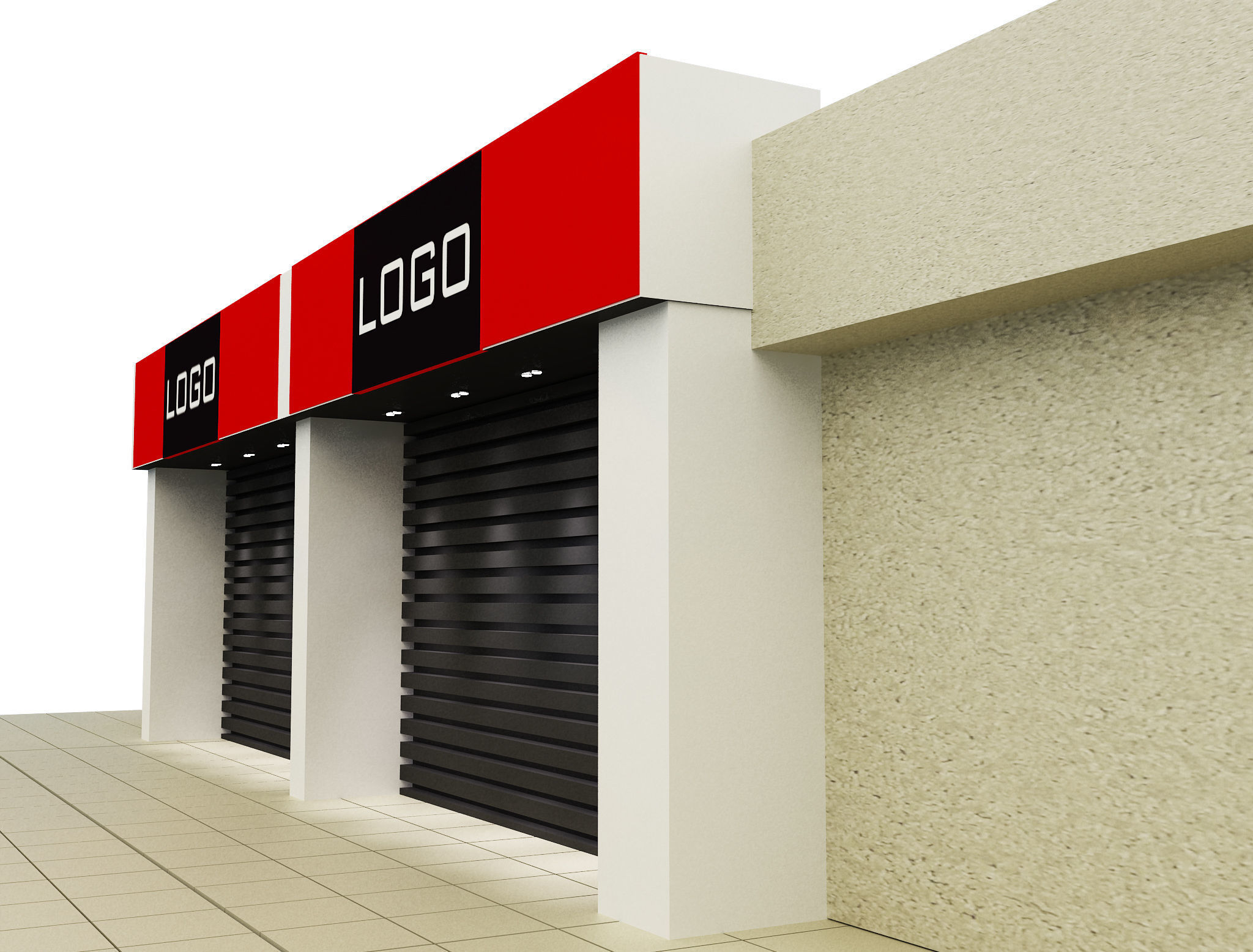 Car service entrance logo sign a615f 3D model | CGTrader