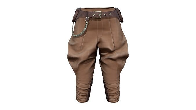 3D model German Officer Western Expeditor Archaeologist Explorer Pants ...