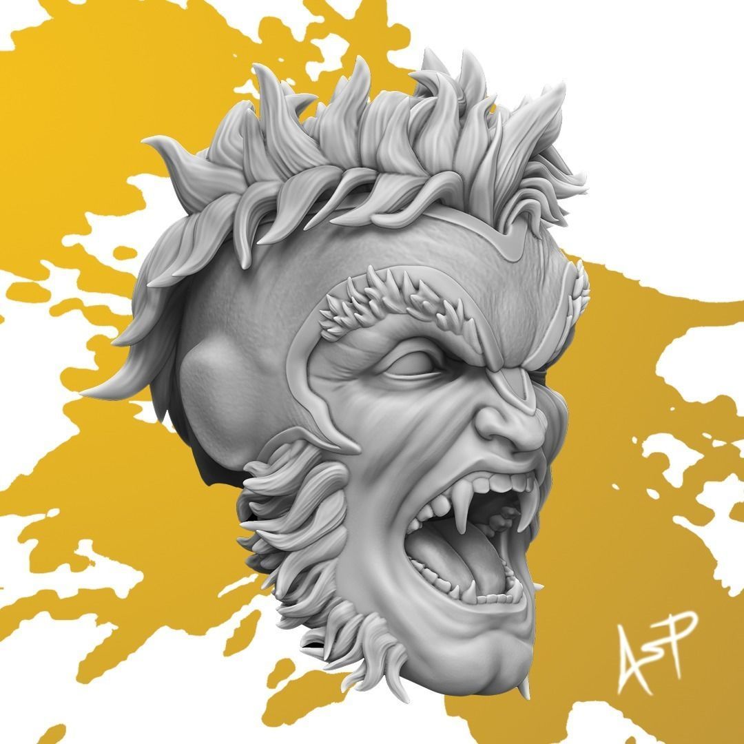 Sabretooth Head 3D model 3D printable | CGTrader