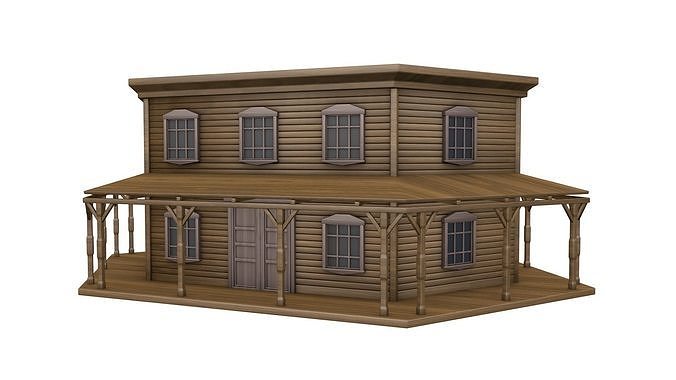 Western House 3D model | CGTrader