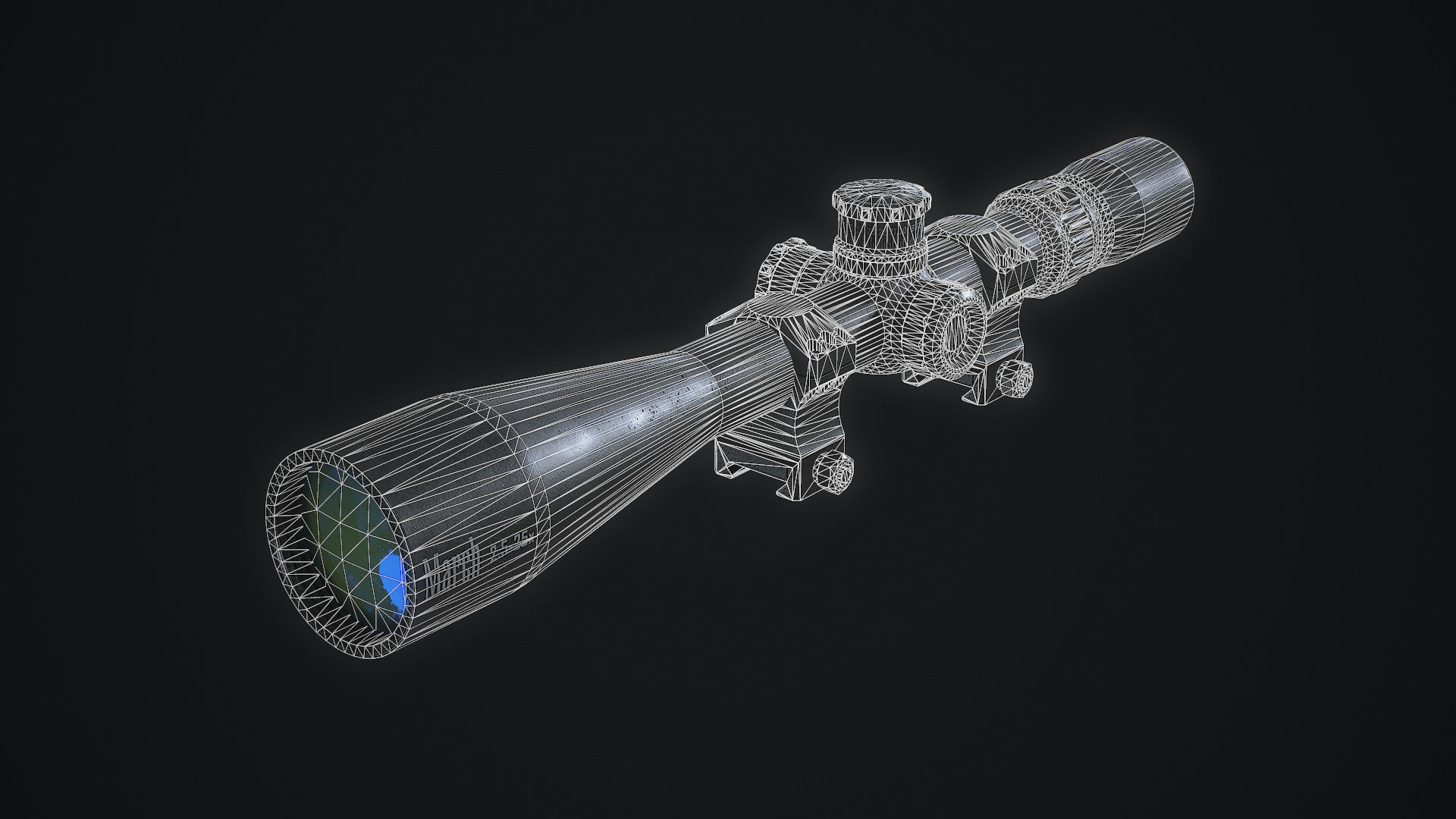 3D model Sniper Scope March-FX 2 5x-25x42mm VR / AR / low-poly | CGTrader