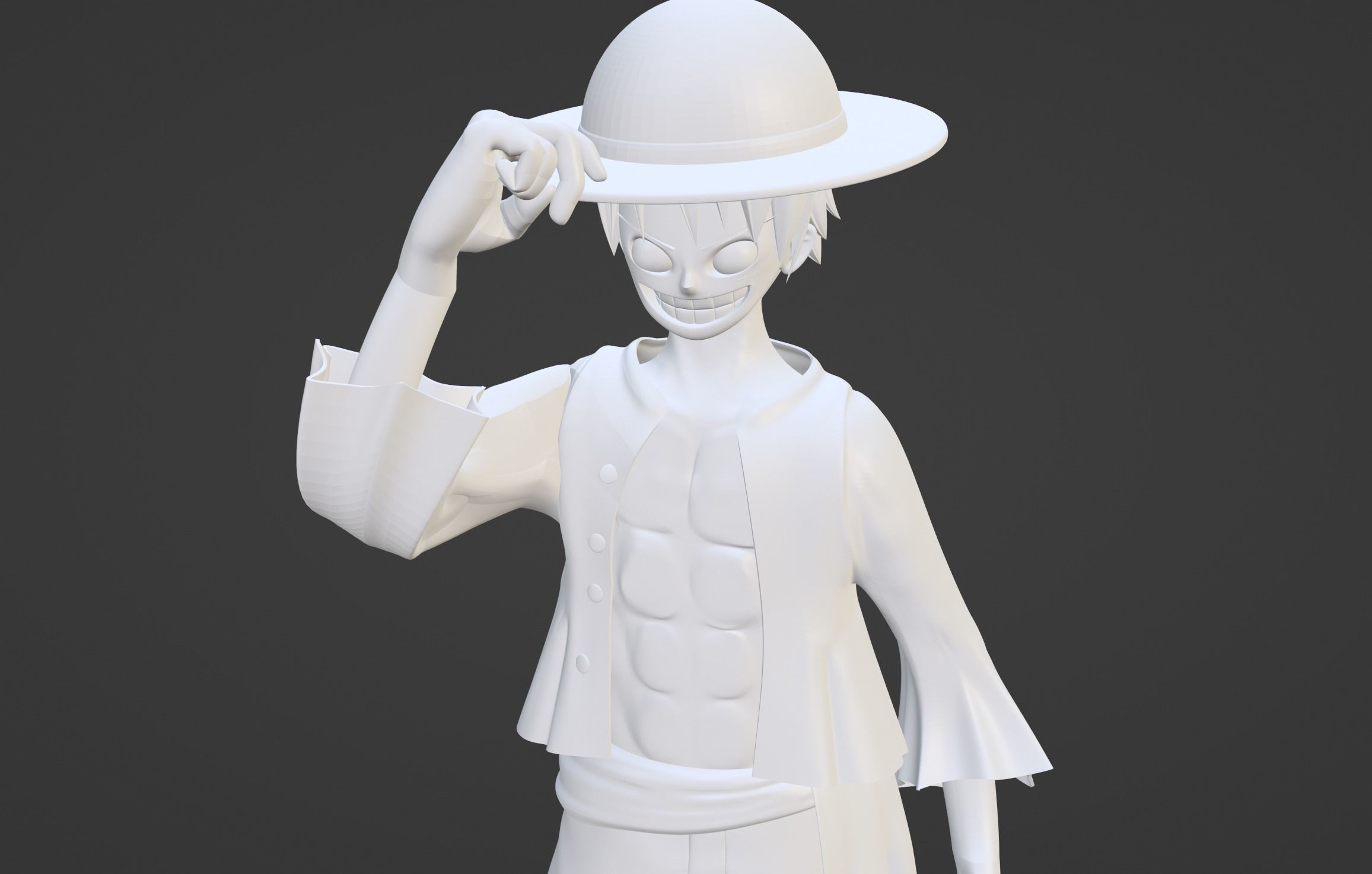 Monkey D Luffy 3D Model 3D model rigged | CGTrader