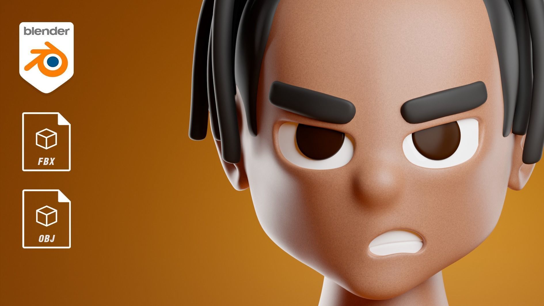 3D NFT Stylized Character Base Template in Blender 3D model V2 3D model ...