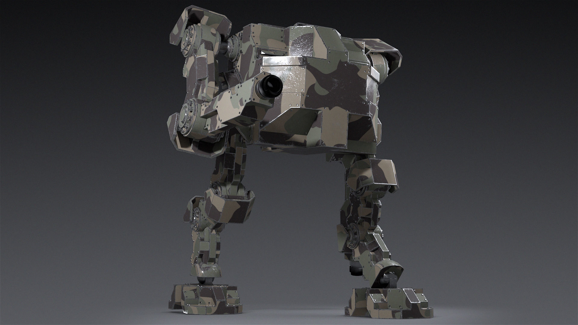 3D model Mech 05 - Defender VR / AR / low-poly | CGTrader