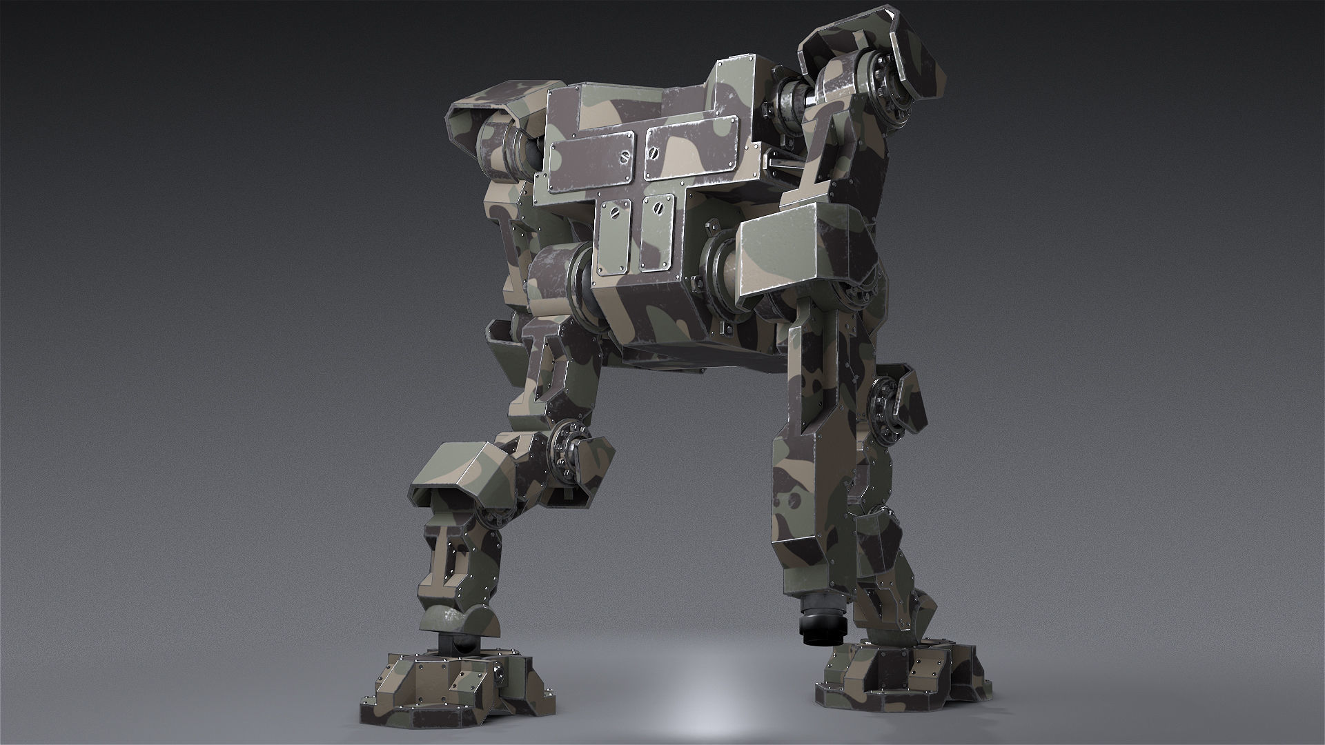 3D model Mech 05 - Defender VR / AR / low-poly | CGTrader