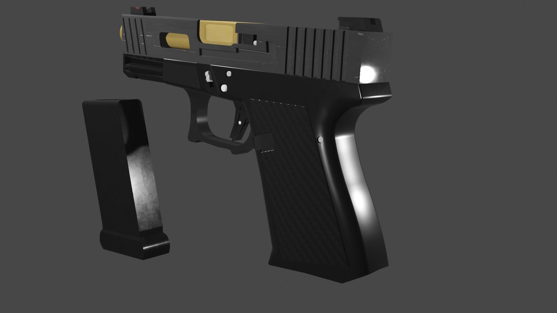 3D model glock pistol VR / AR / low-poly | CGTrader
