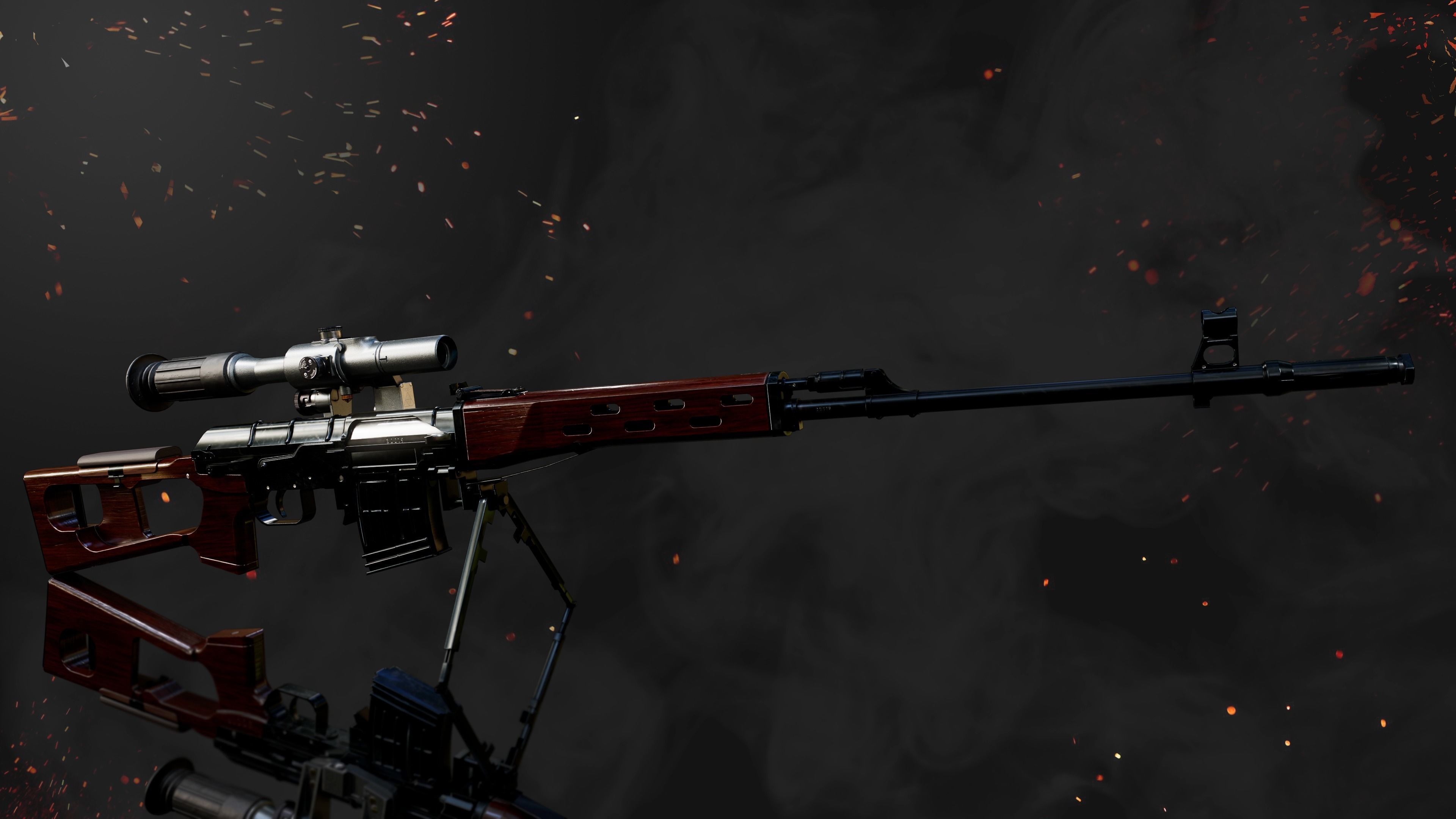 3D model SVD Dragunov sniper rifle game ready PBR VR / AR / low-poly | CGTrader