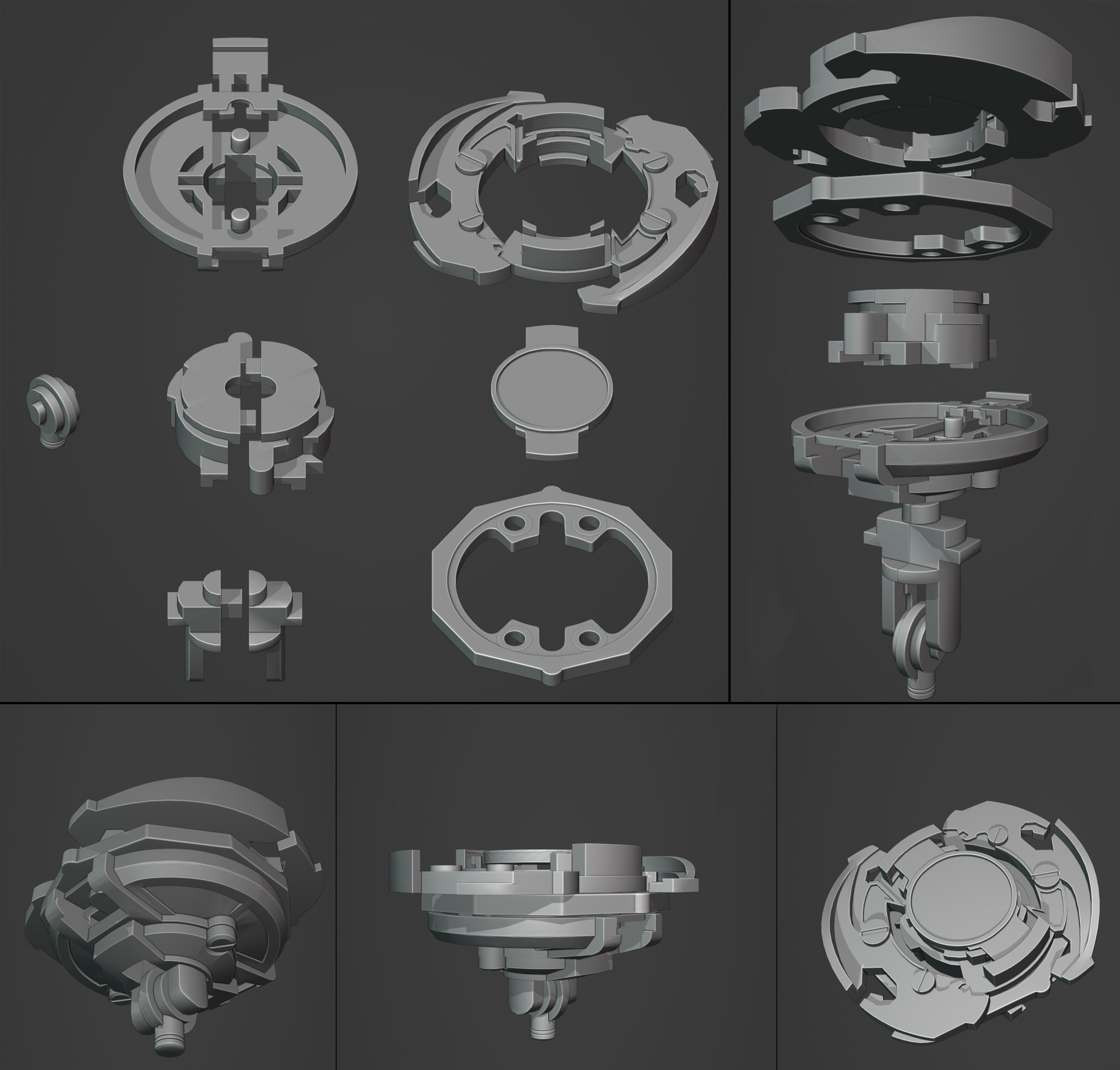 Beyblade - pre supported ctb file 3D model 3D printable | CGTrader