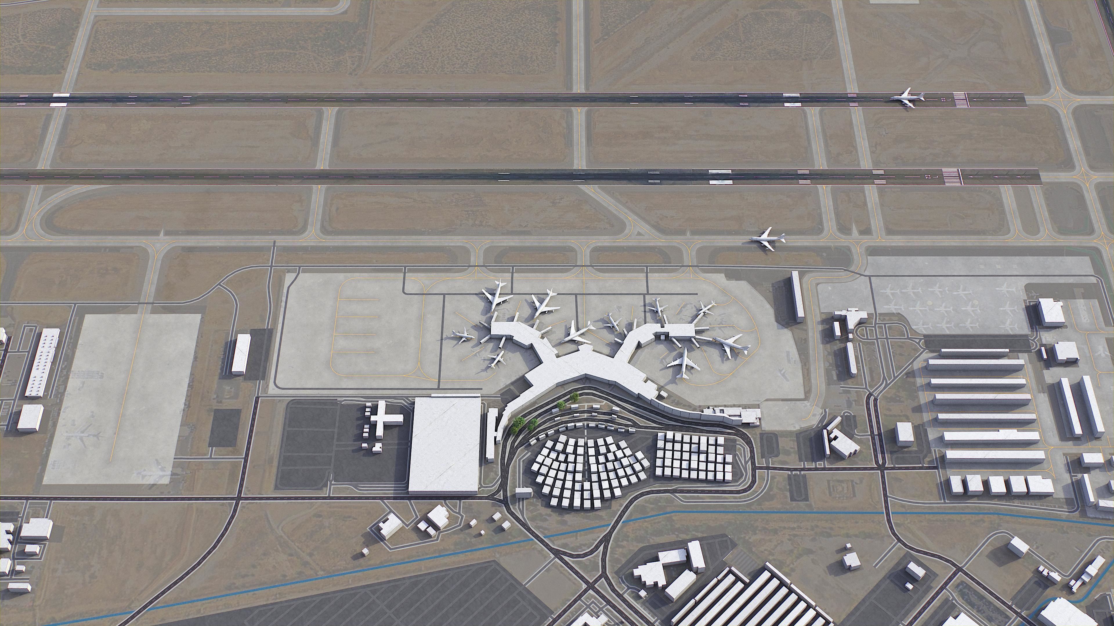 3D model Tucson Airport VR / AR / low-poly | CGTrader