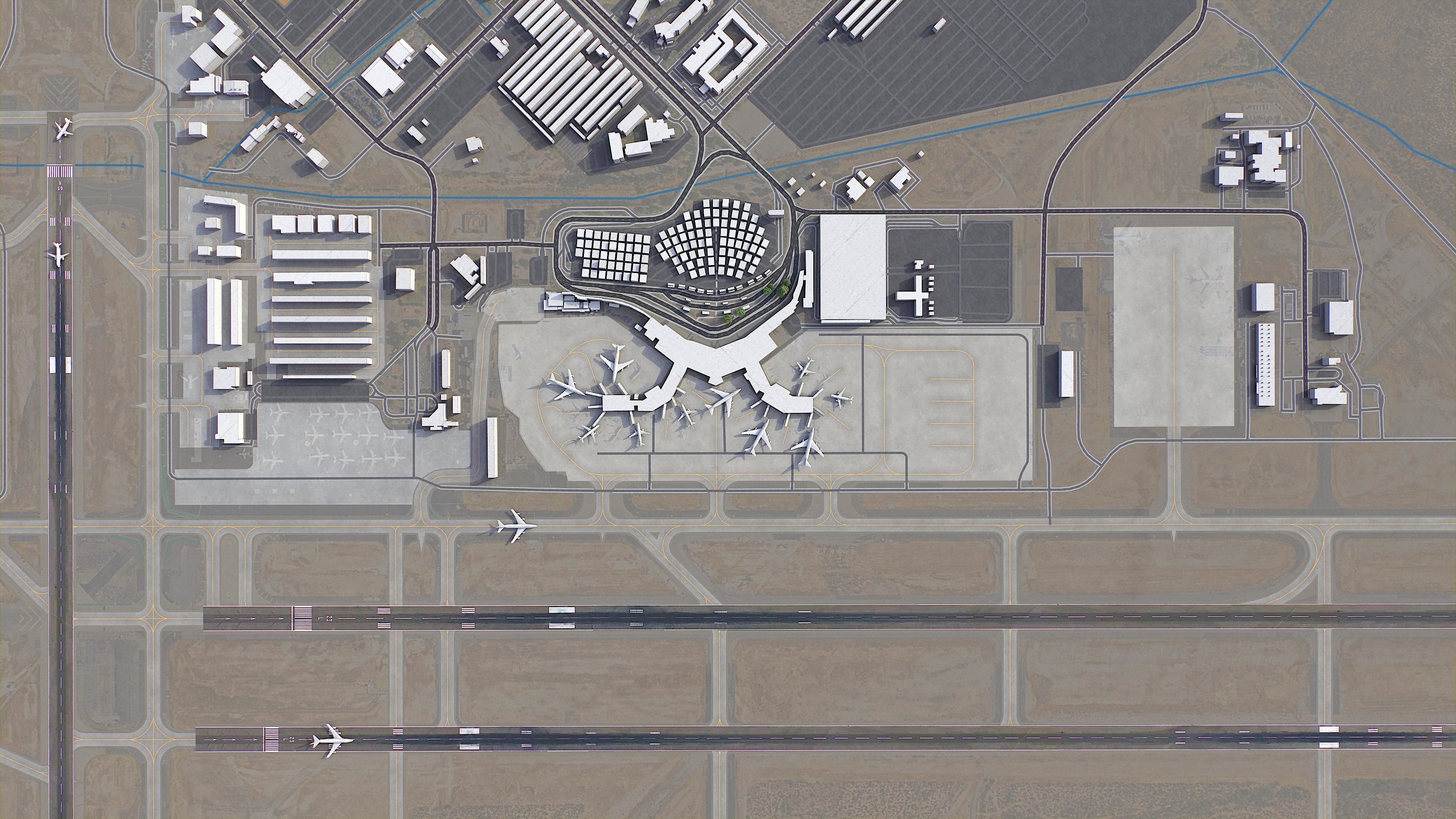 3D model Tucson Airport VR / AR / low-poly | CGTrader
