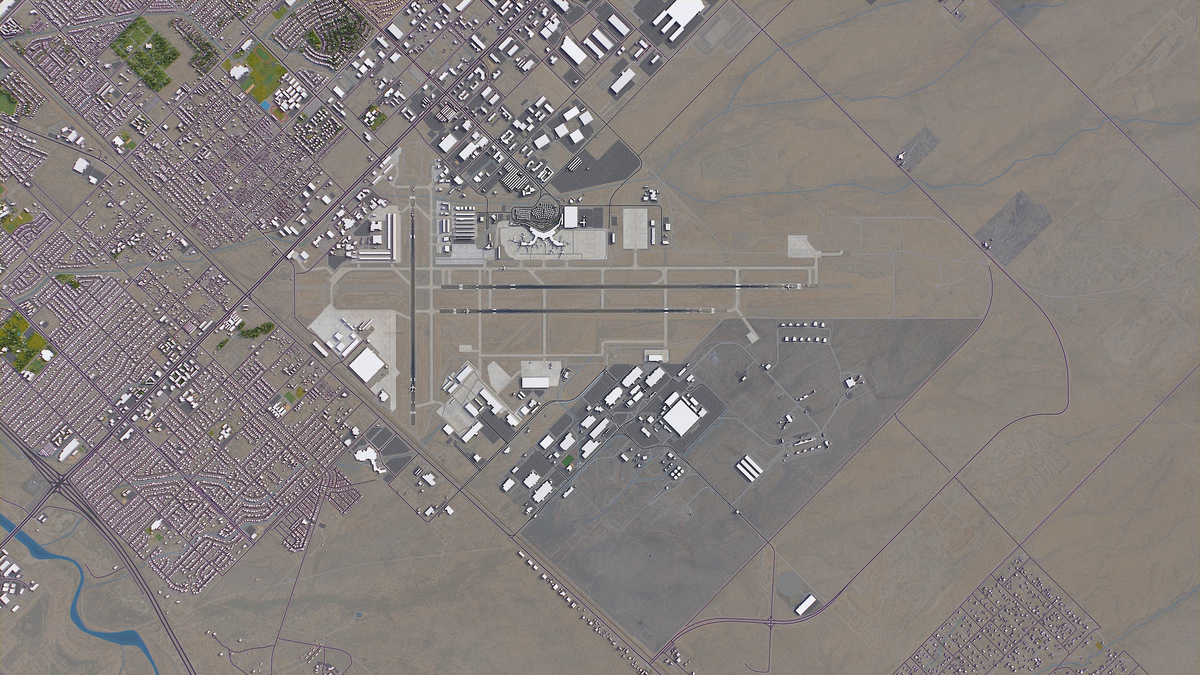 3D model Tucson Airport VR / AR / low-poly | CGTrader