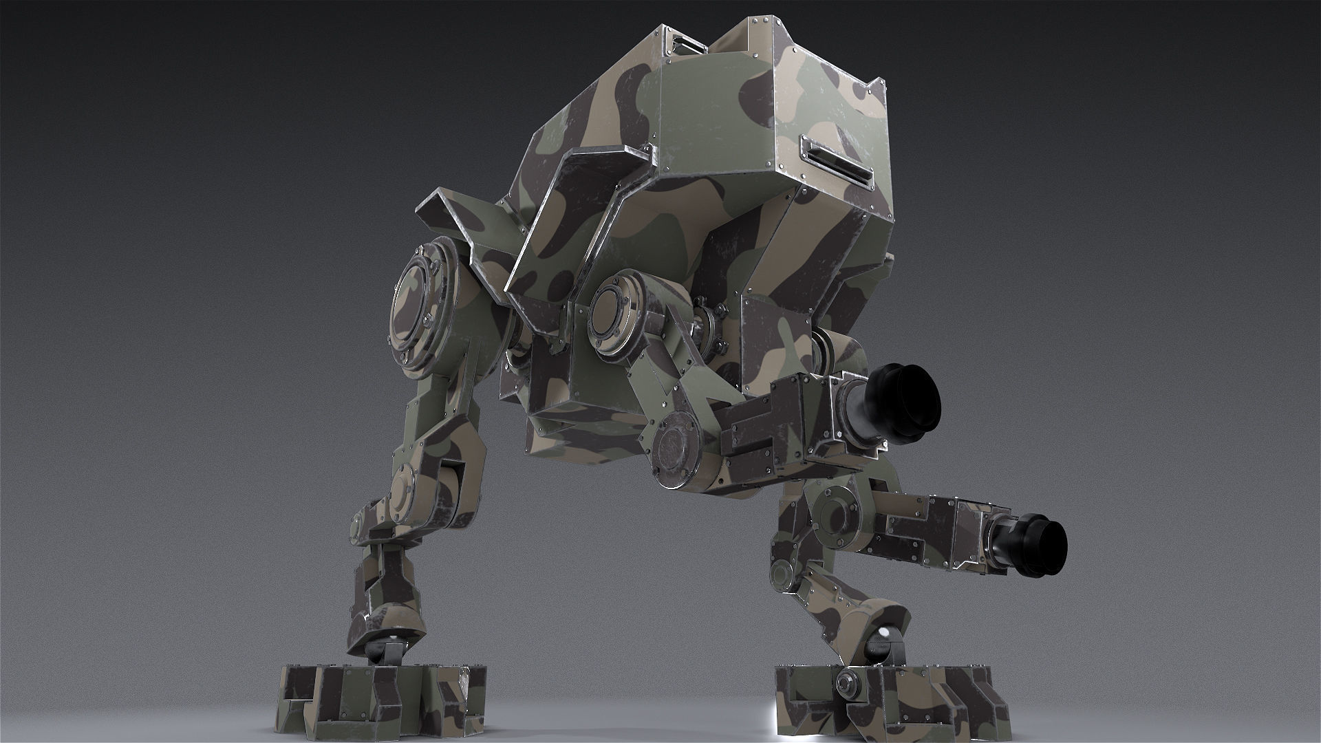 3D model Mech 06 - Raptor VR / AR / low-poly | CGTrader