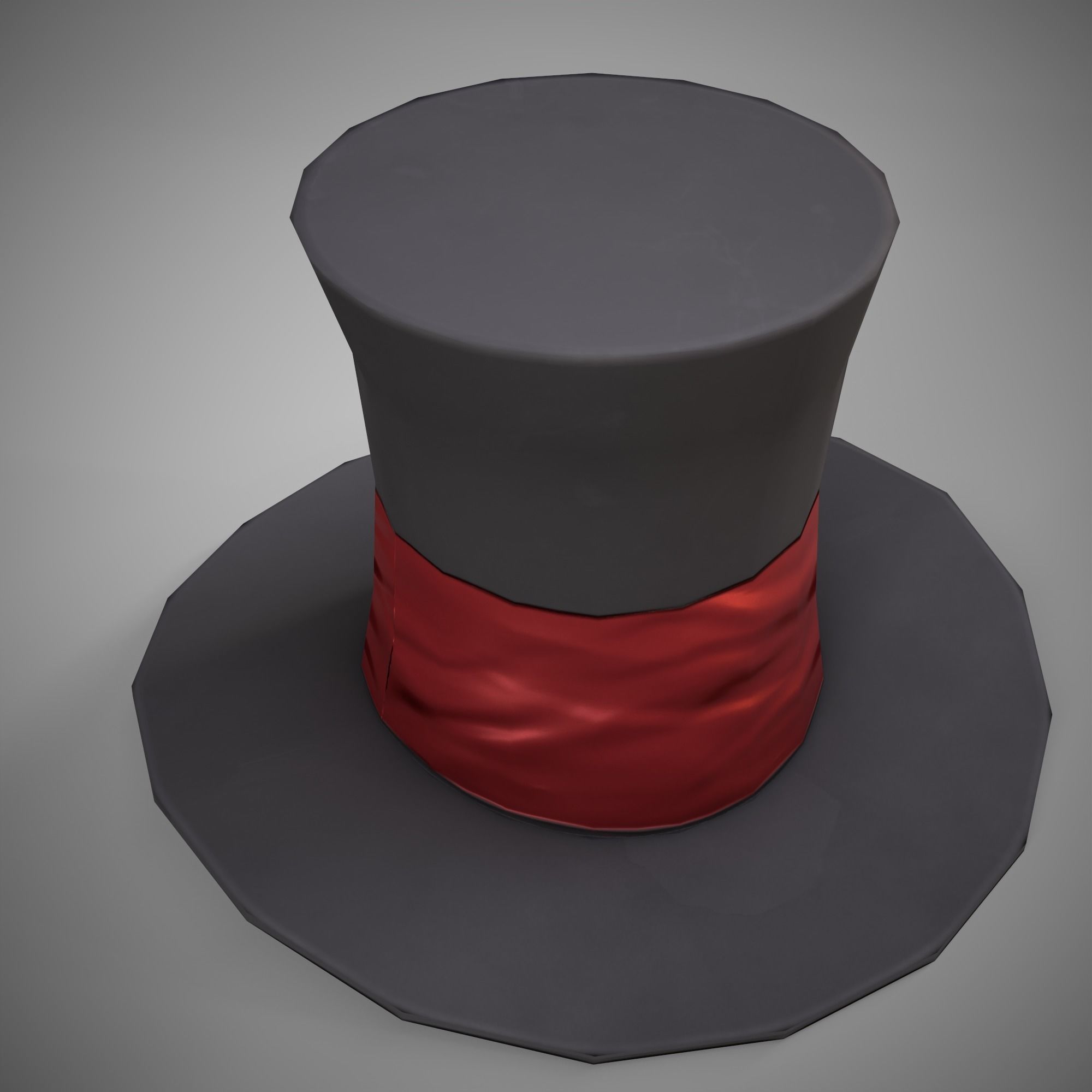 3D model The is a low-poly 3D model Hats with three different textures ...