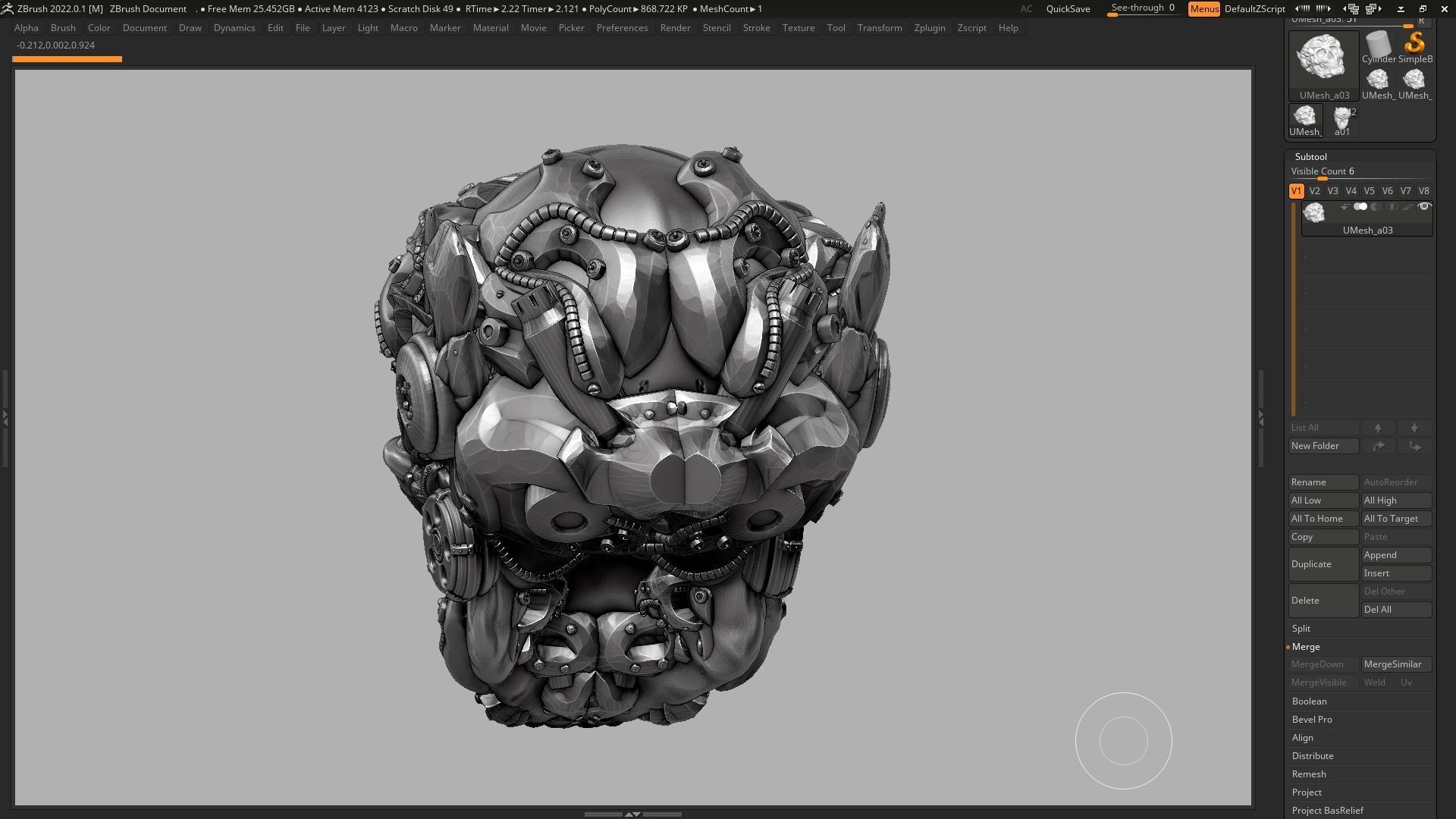 skull robot head a01 3d print model 3D model 3D printable | CGTrader