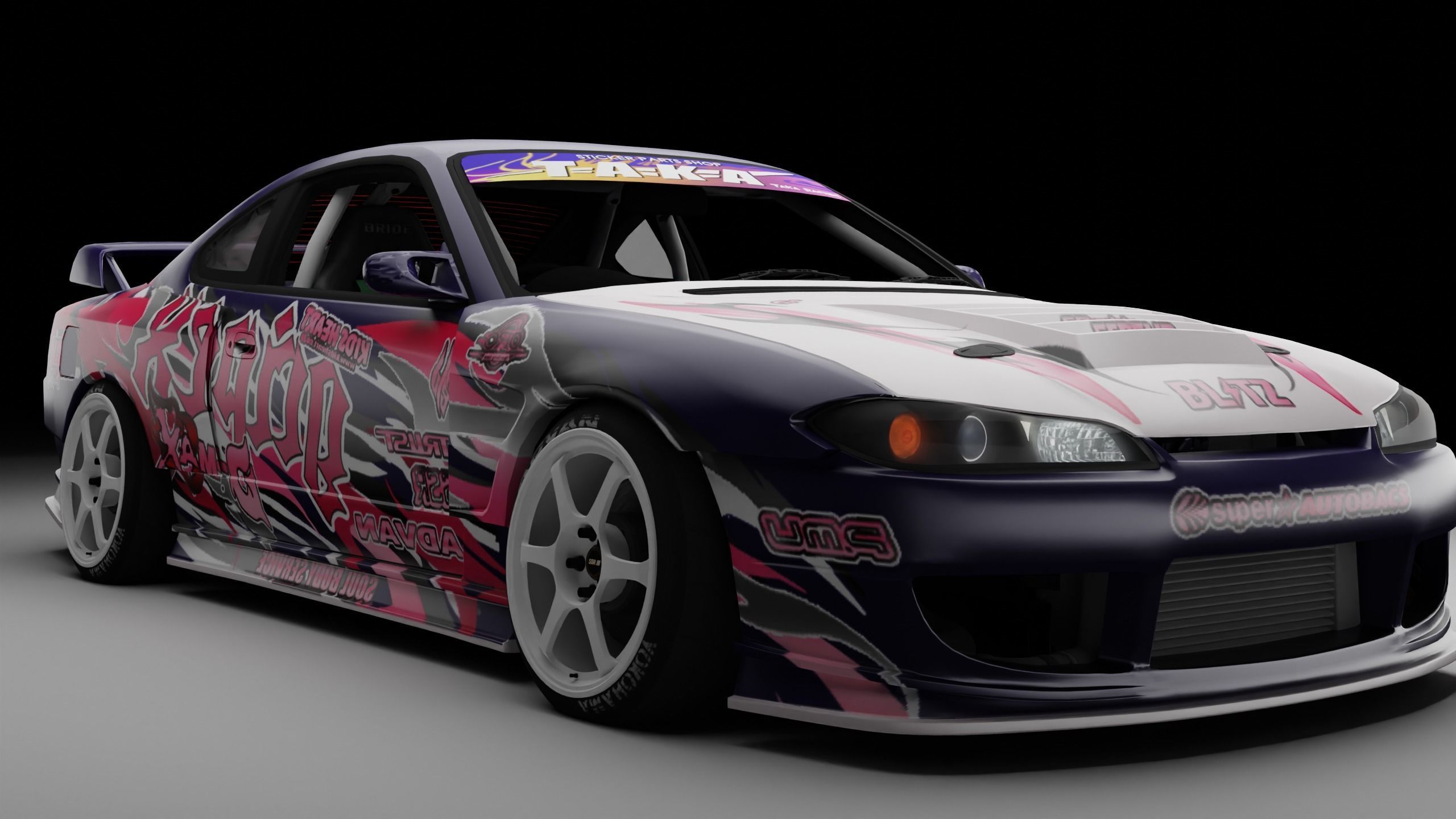Nissan Silvia S15 Dmax Gripex Garage 3D model animated | CGTrader