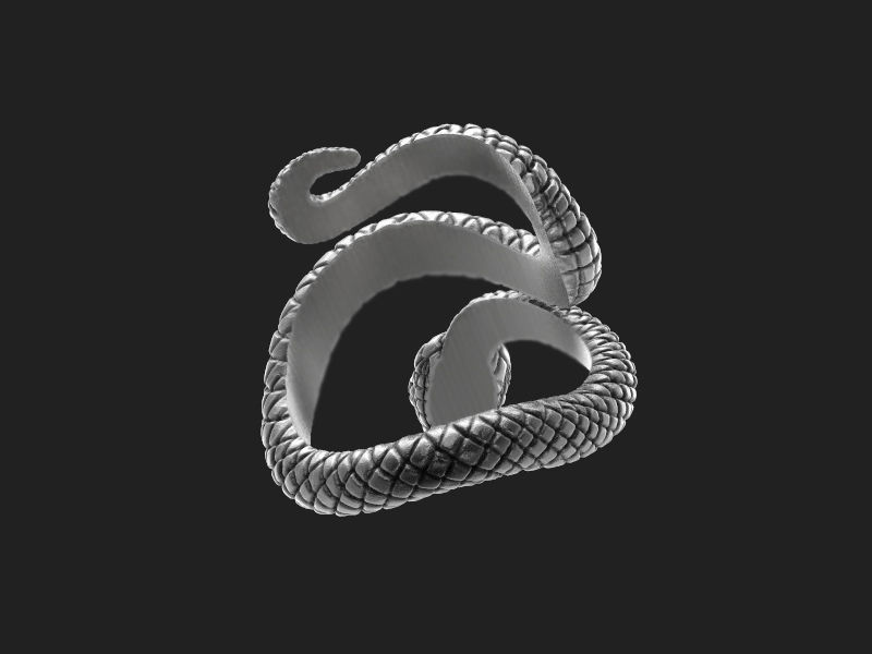 Snake ring 3d model for 3d printing 3D print model 3D model 3D ...