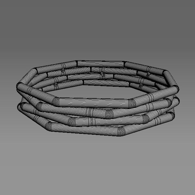 Pile ring 3D model 3D printable | CGTrader