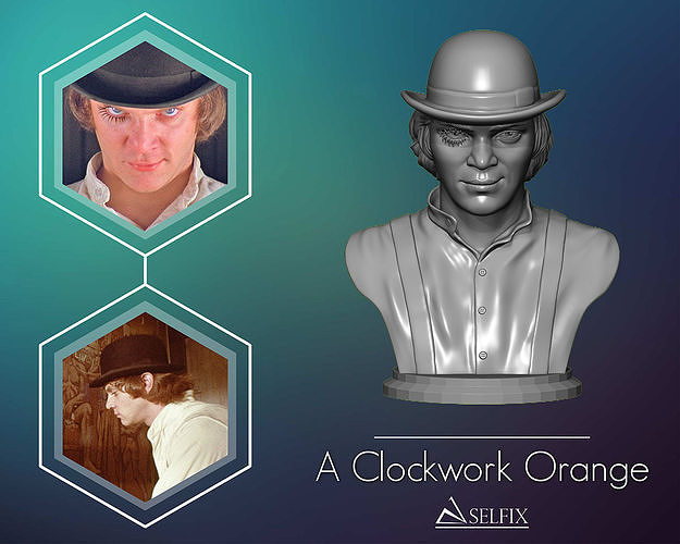 A Clockwork Orange 3D model 3D printable | CGTrader