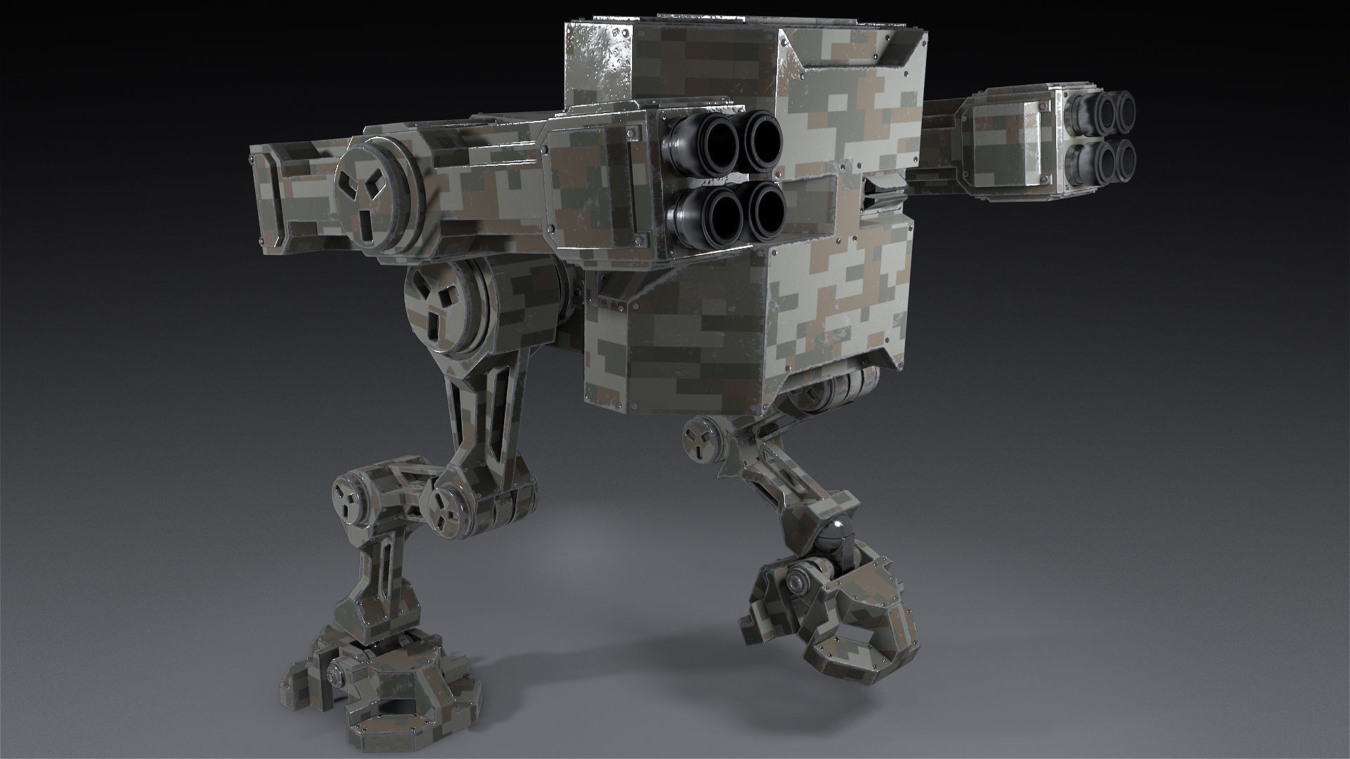 3D model Mech 07 - Patriot VR / AR / low-poly | CGTrader