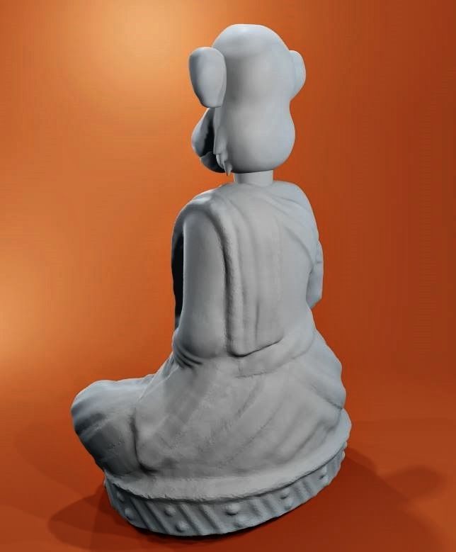 Ape Monk NFT Meditation Monkey 3D model 3D printable | CGTrader