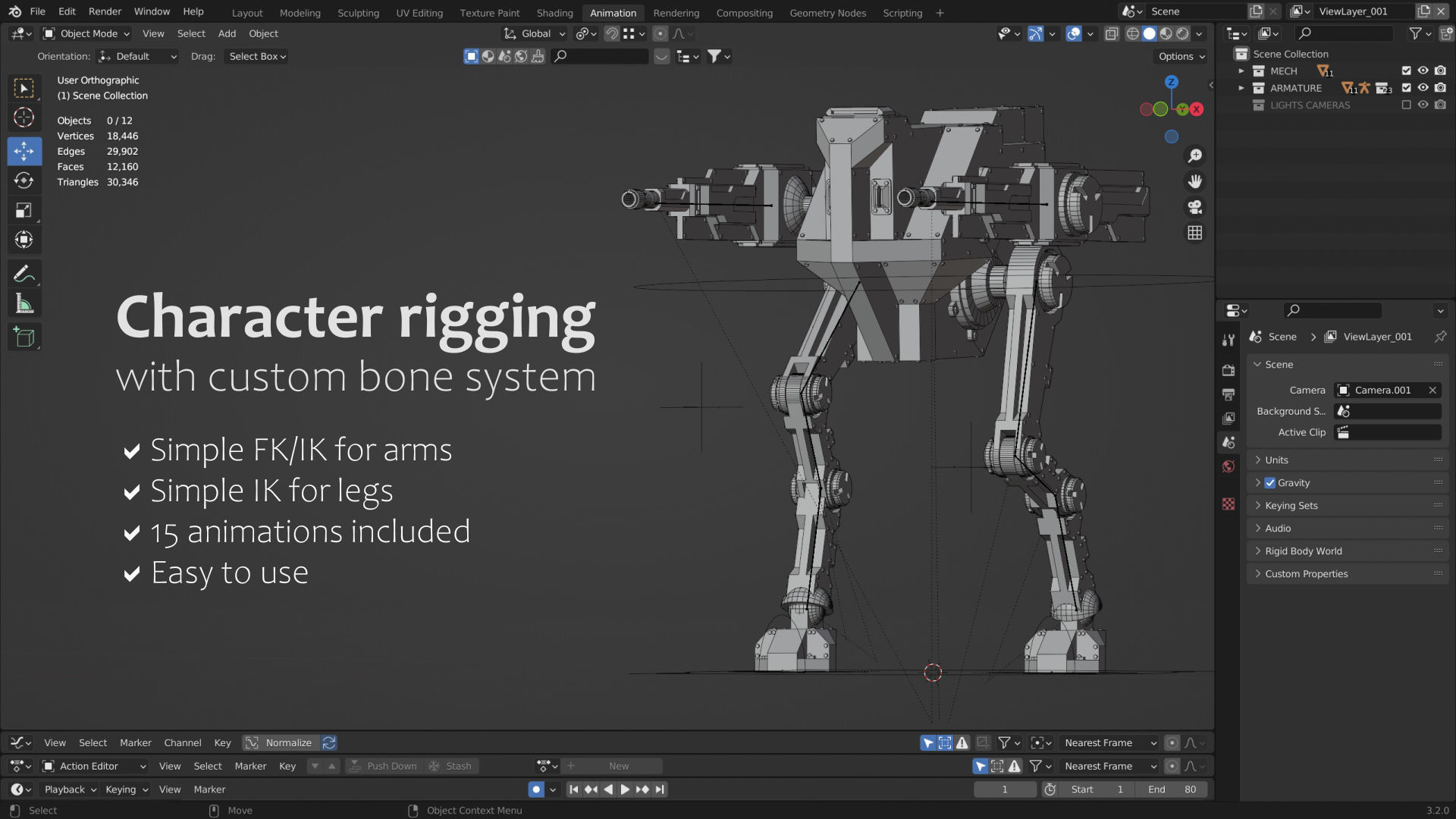 3D model Mech 08 - Harpy VR / AR / low-poly | CGTrader