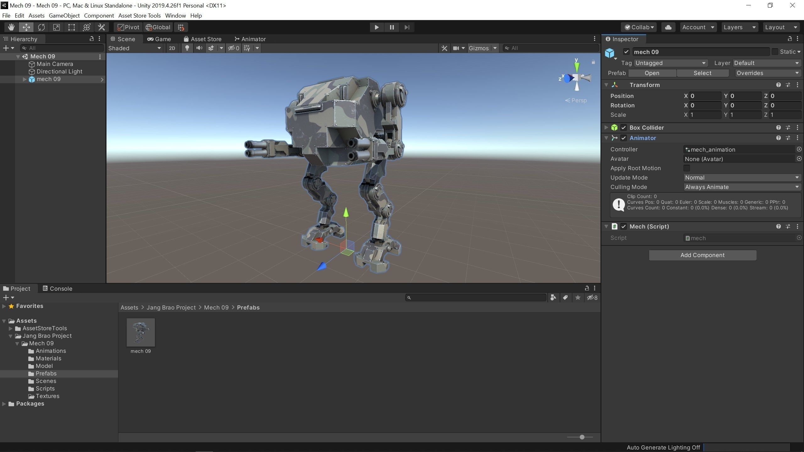 3D model Mech 09 - Faton VR / AR / low-poly | CGTrader
