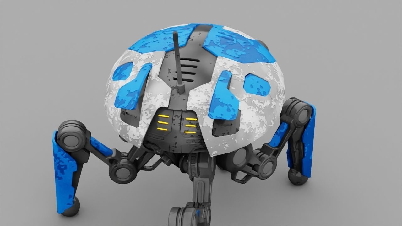 SPY ROBOT CELL Rigged Character 3D model rigged | CGTrader