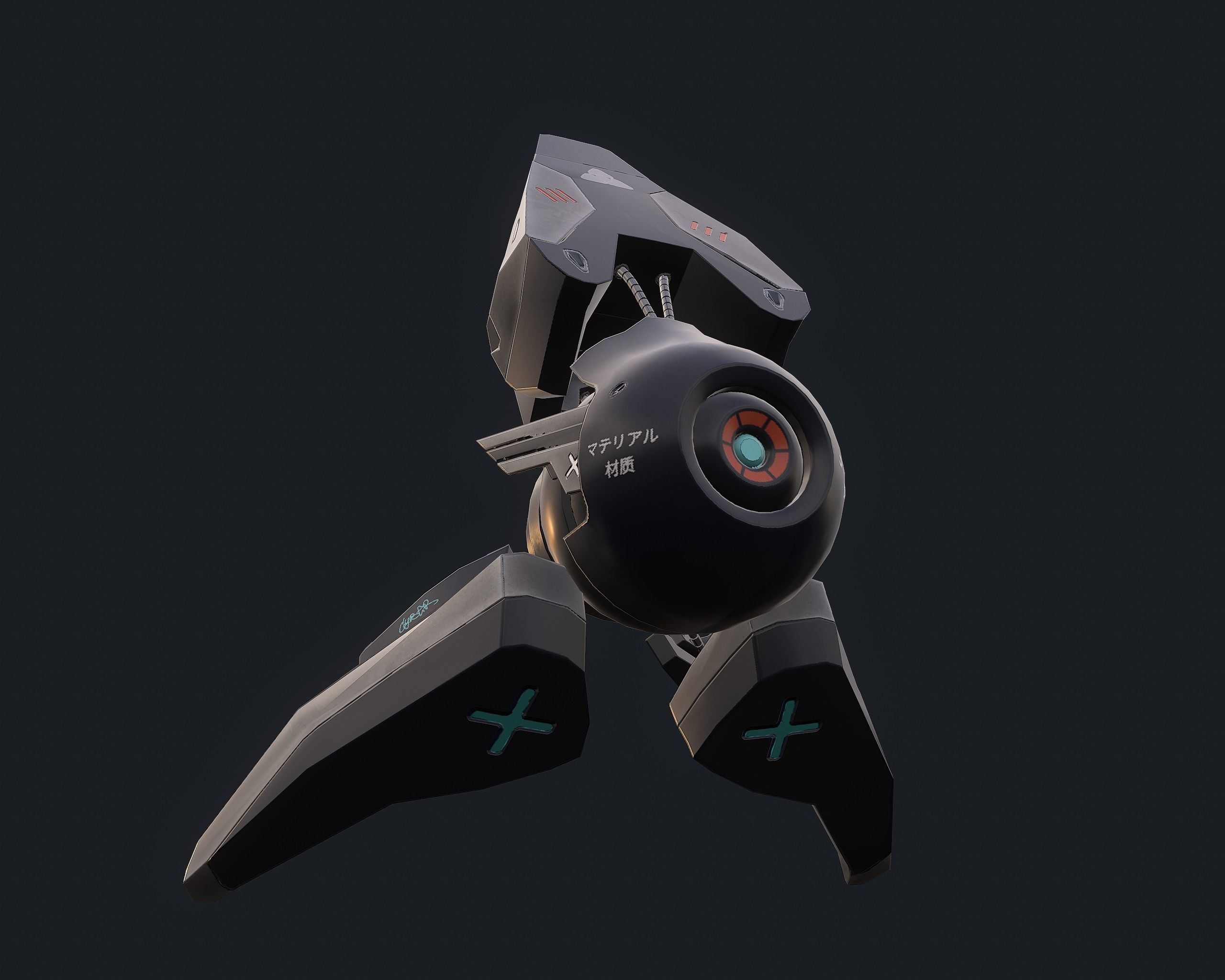 3D model Sci-Fi Battle Drone VR / AR / low-poly | CGTrader