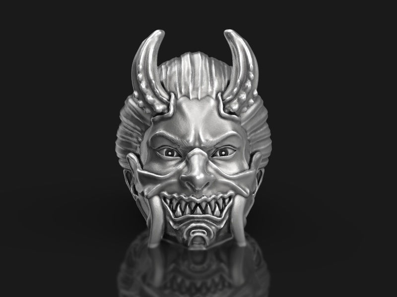The Japanese demon head 3d model for 3d printing 3D print model 3D ...