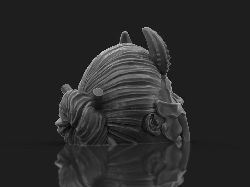 The Japanese demon head 3d model for 3d printing 3D print model 3D ...