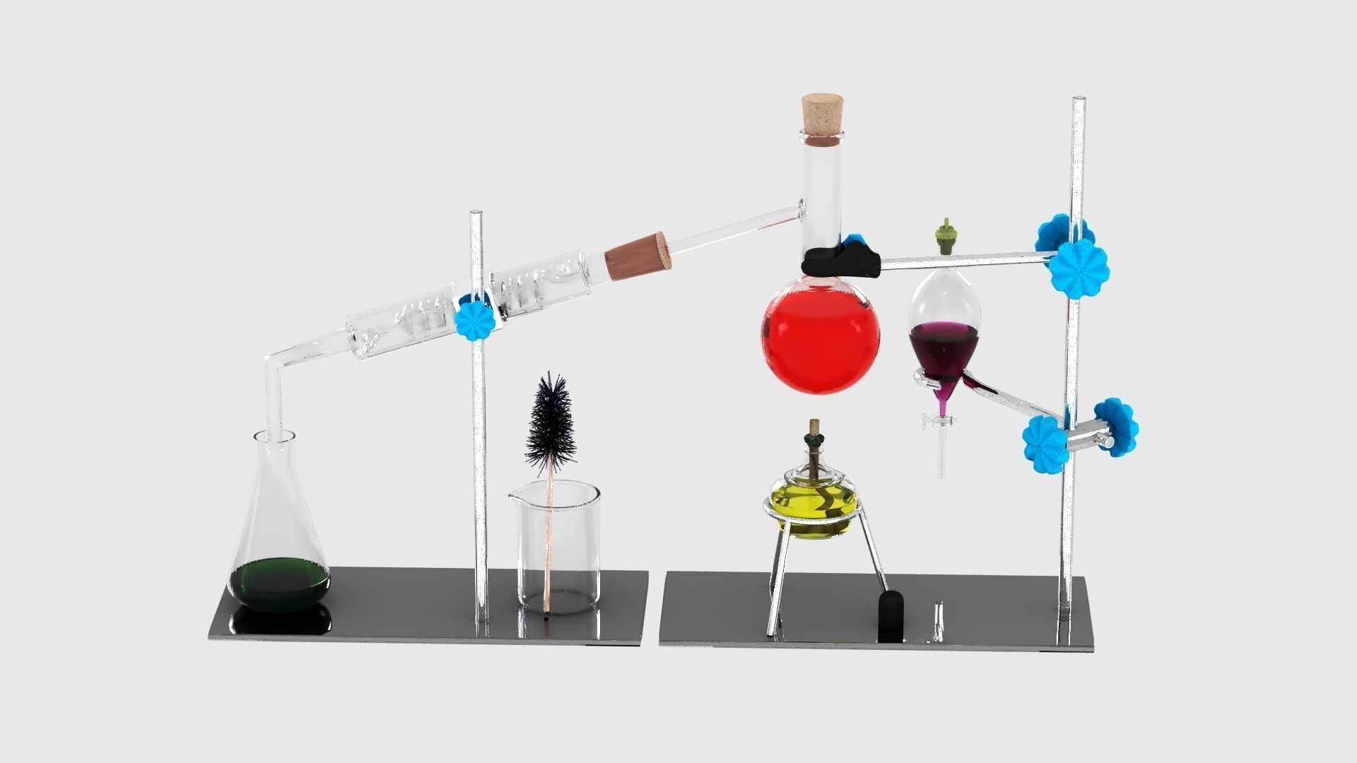 3D model Chemistry Laboratory Glassware Condenser VR / AR / low-poly ...