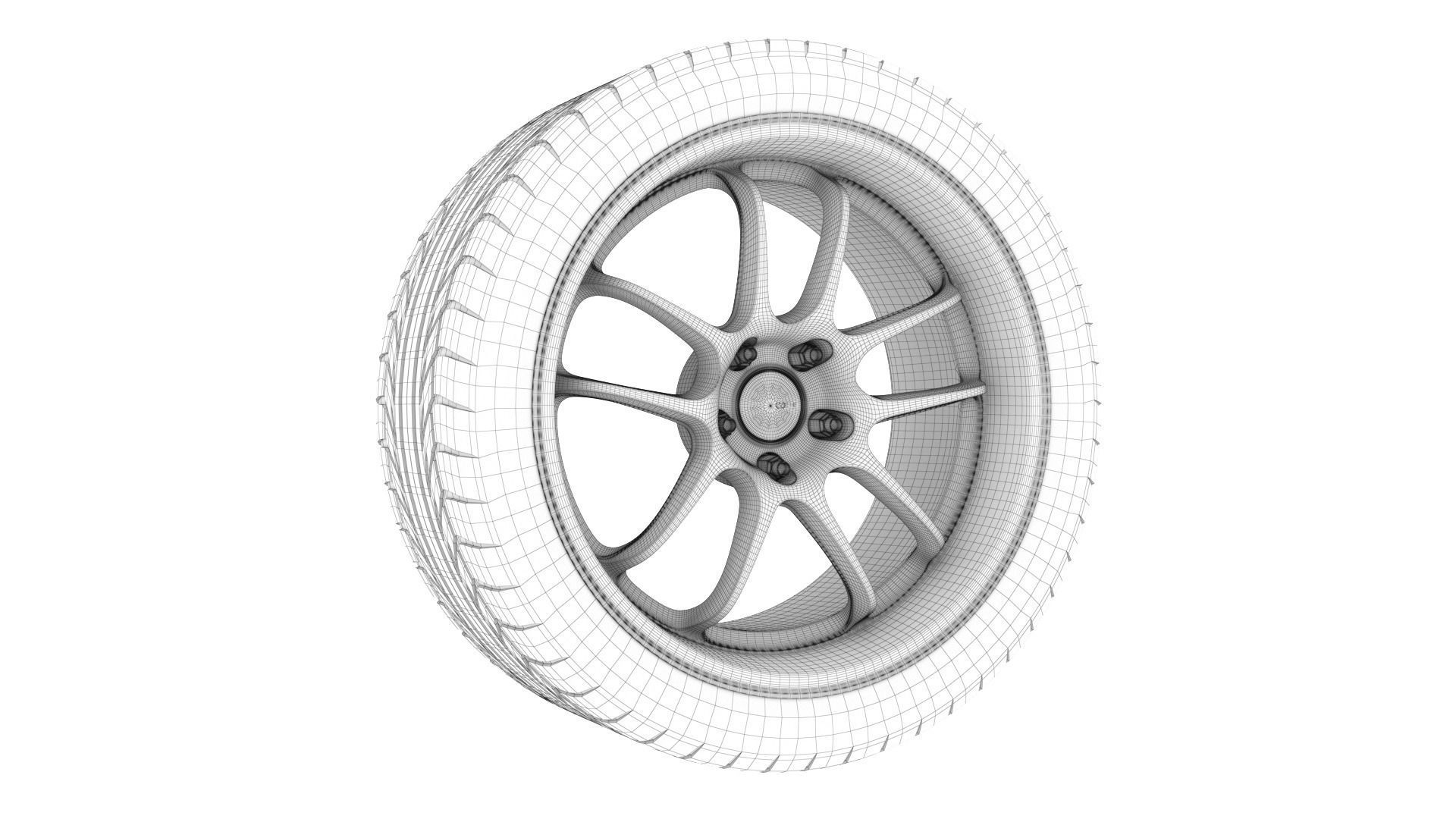 Enkei PF01 EVO Wheel Rim 3D model | CGTrader