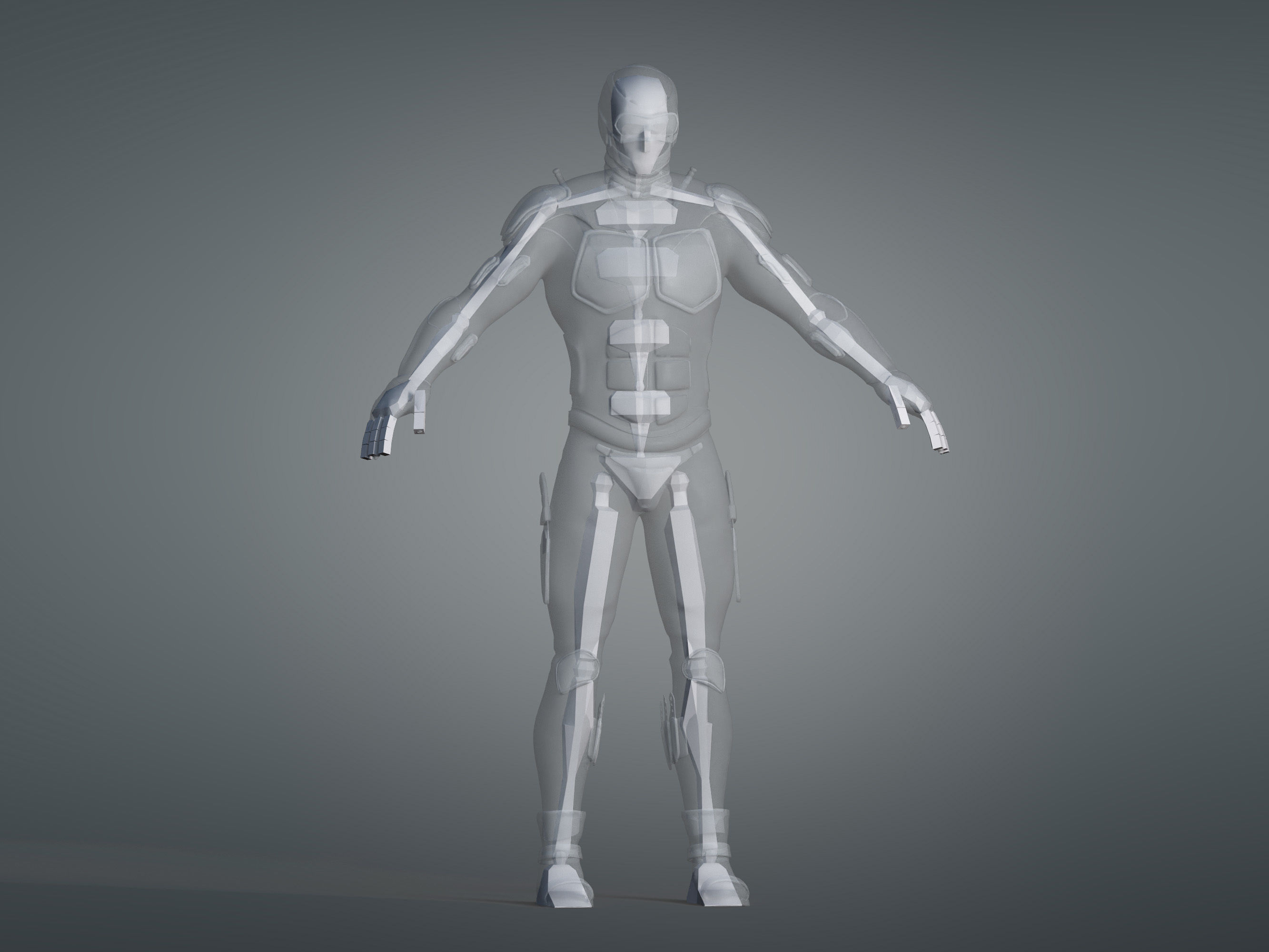 3D model Black Noir VR / AR / low-poly rigged | CGTrader