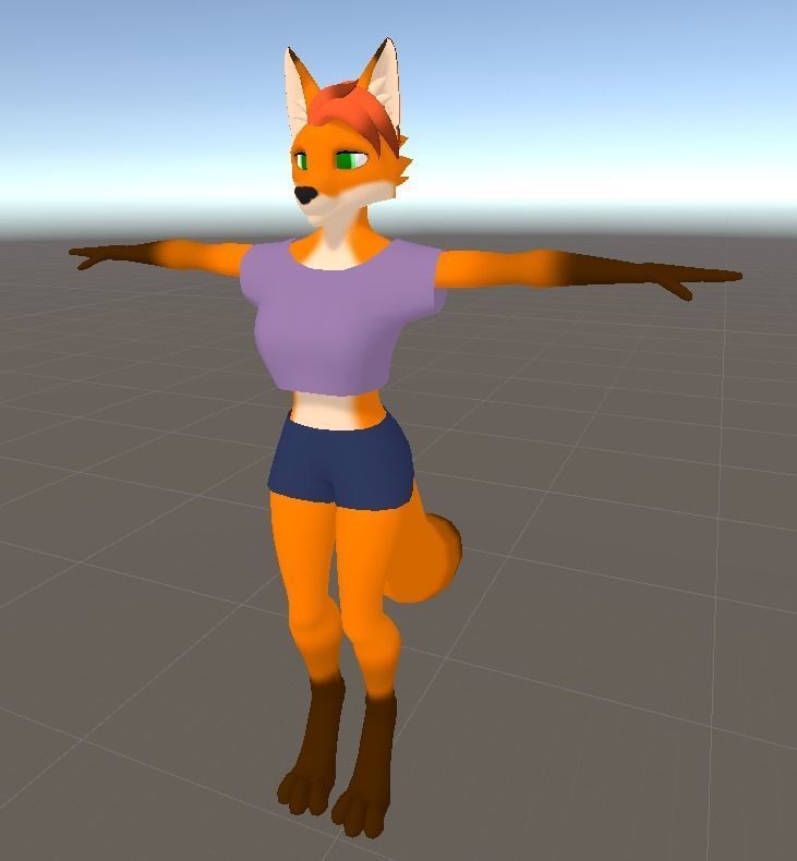 3D model Furry fox character VRC ready VR / AR / low-poly | CGTrader