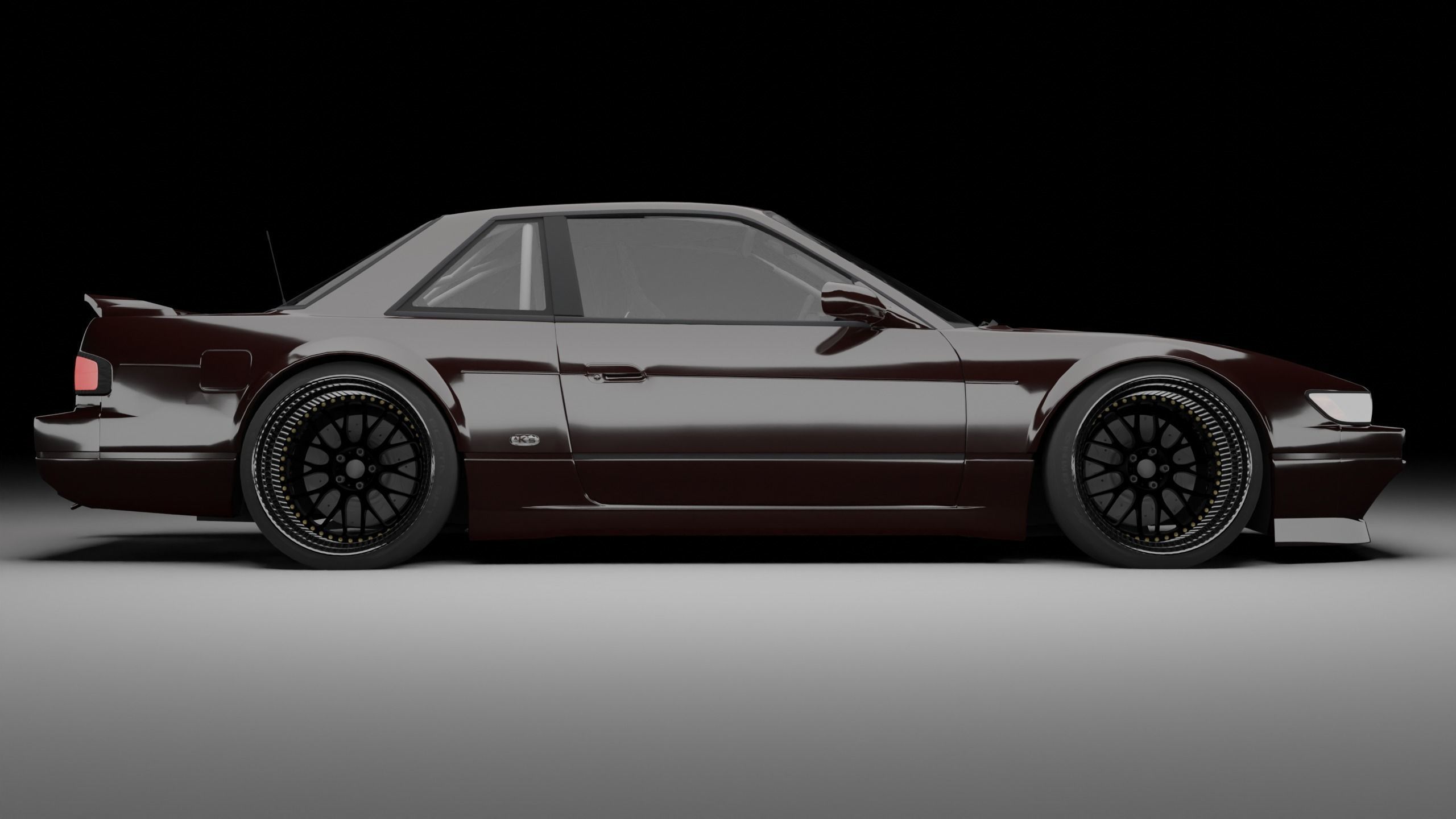 Nissan Silvia S13 Wide Body 3D model rigged | CGTrader