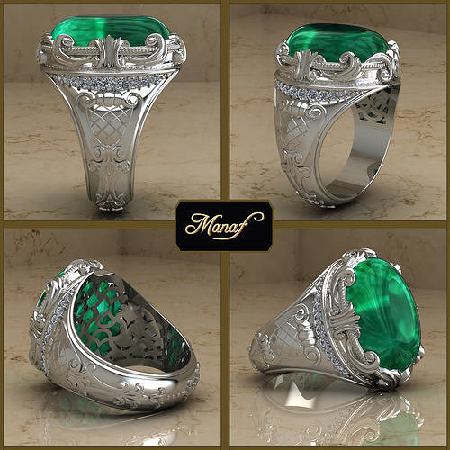 Mens ring STL 3D model 3D printable | CGTrader