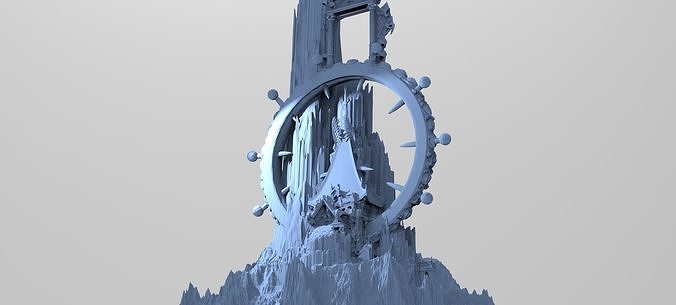 Mount Olympus mountain Temple 5 3D model | CGTrader