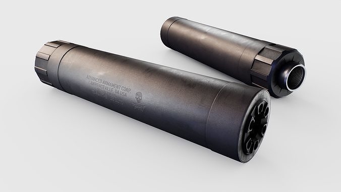 3D model AAC Ti-Rant 45S Suppressor VR / AR / low-poly | CGTrader